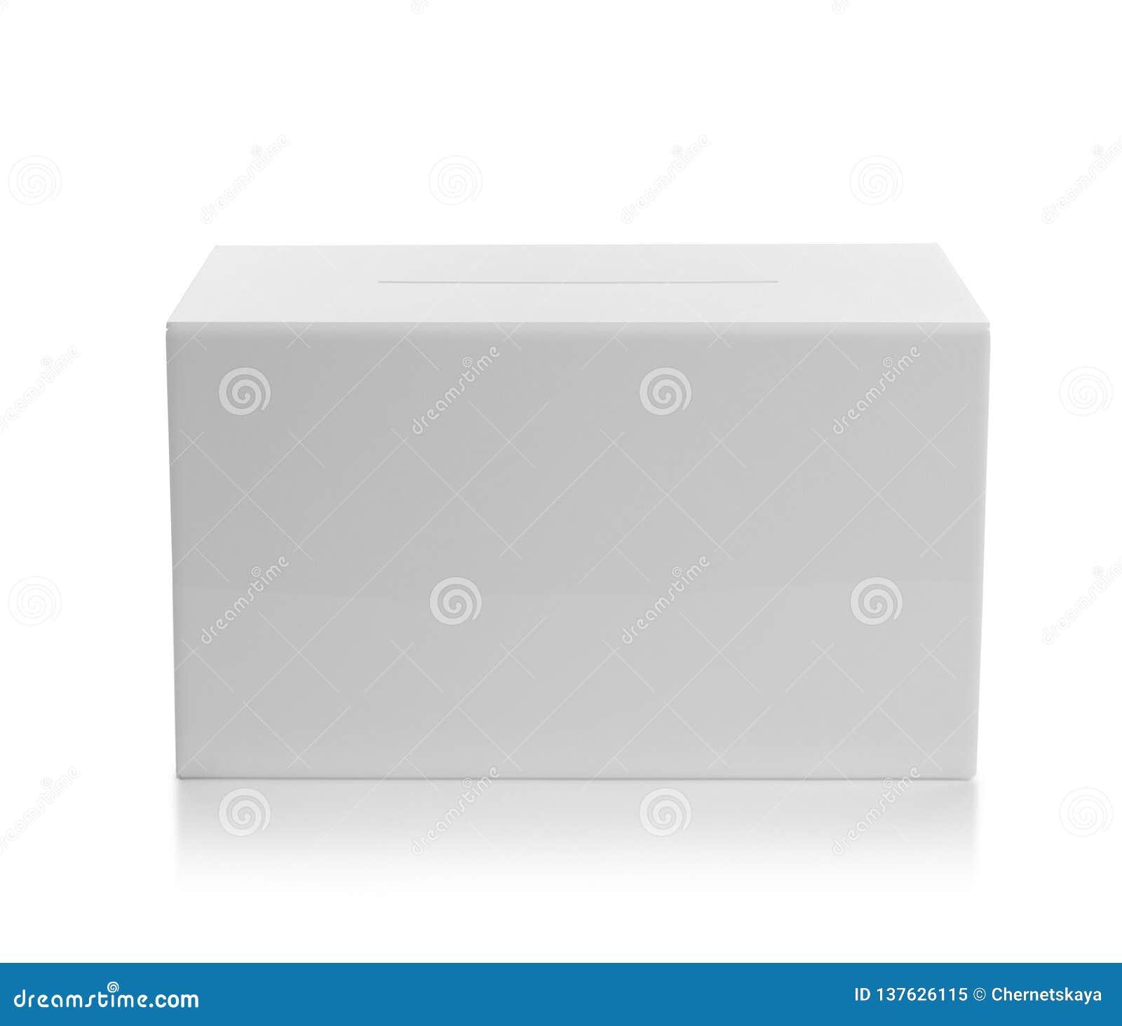 Ballot Box on White Background. Stock Image - Image of electing ...