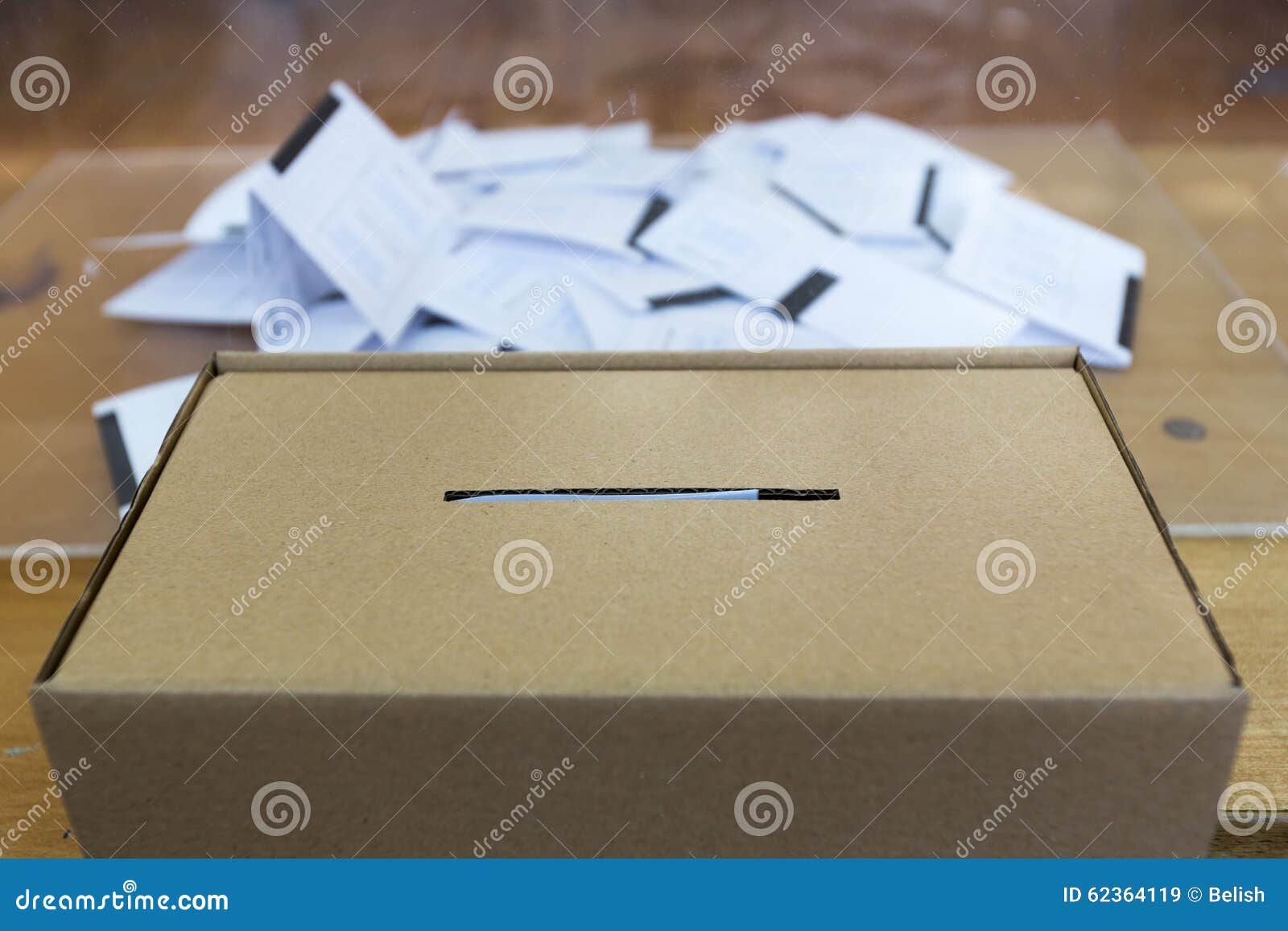 Ballot paper voting box stock image. Image of planning - 62364119
