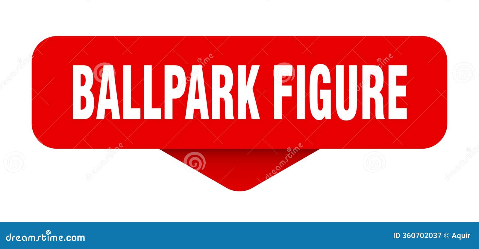 Ballpark Figure Sticker. Ballpark Figure Sign On Transparent Background ...