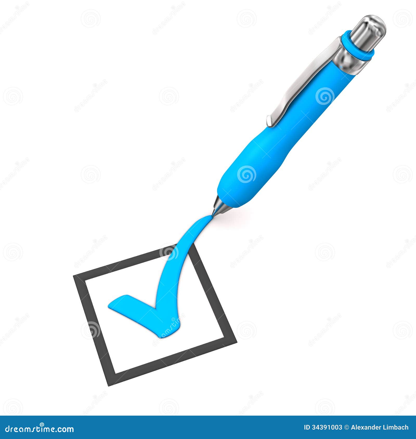 Ballpen Checklist Tick Royalty-Free Stock Photography | CartoonDealer ...
