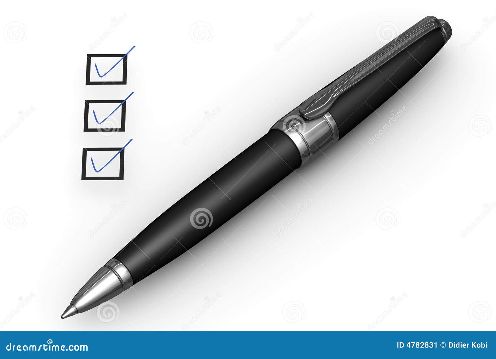 Ballpoint Pen stock illustration. Illustration of writing - 4782831