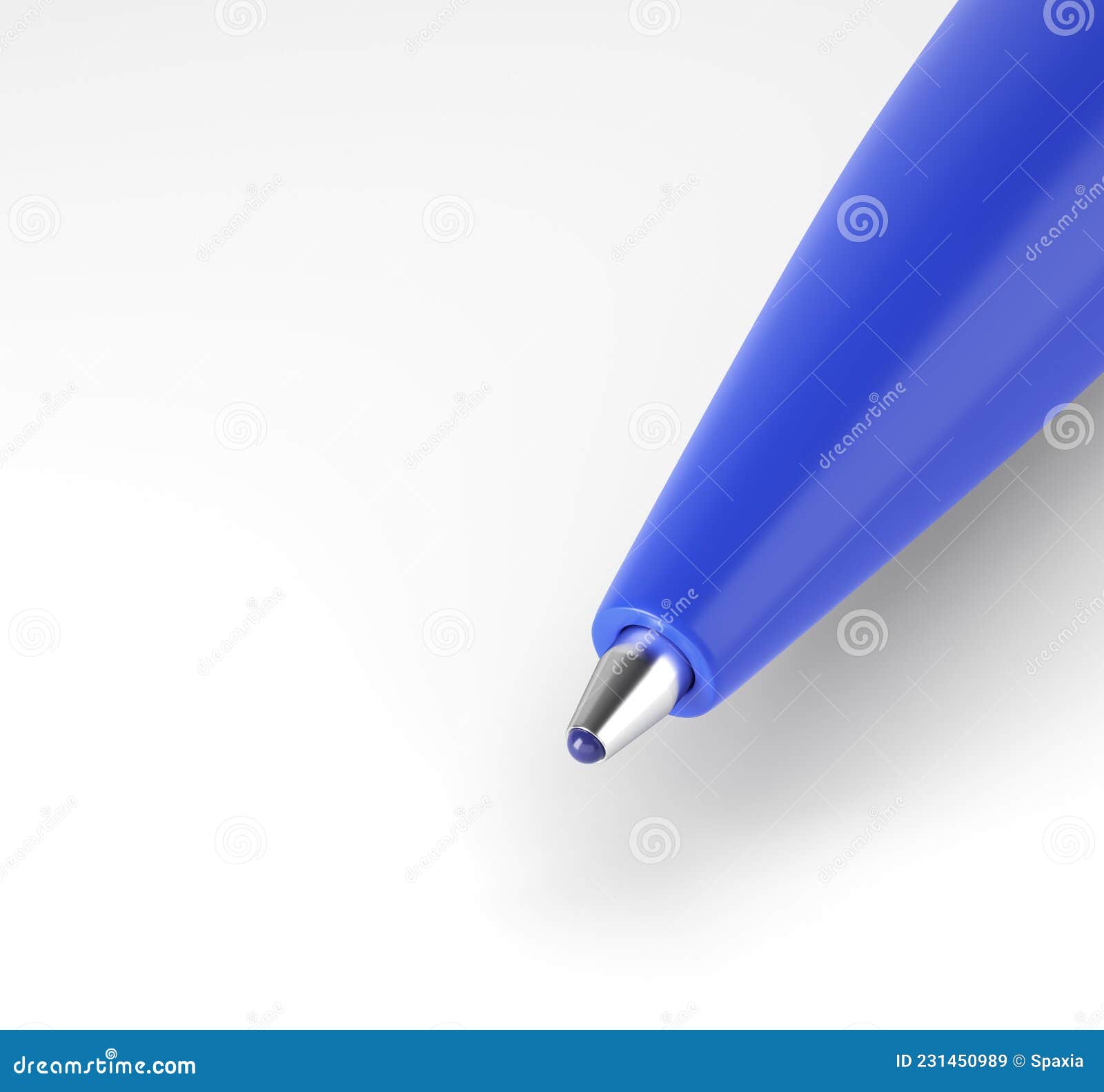 Ballpoint Pen Isolated on White Background Stock Illustration ...