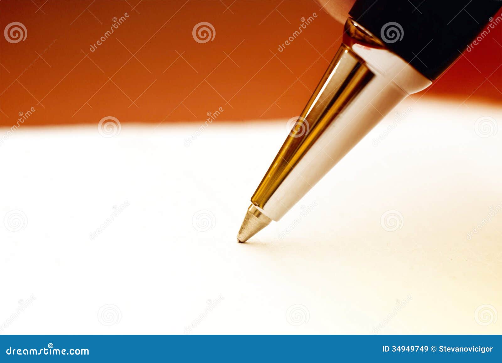 Ballpoint pen, macro shot stock image. Image of focus - 34949749