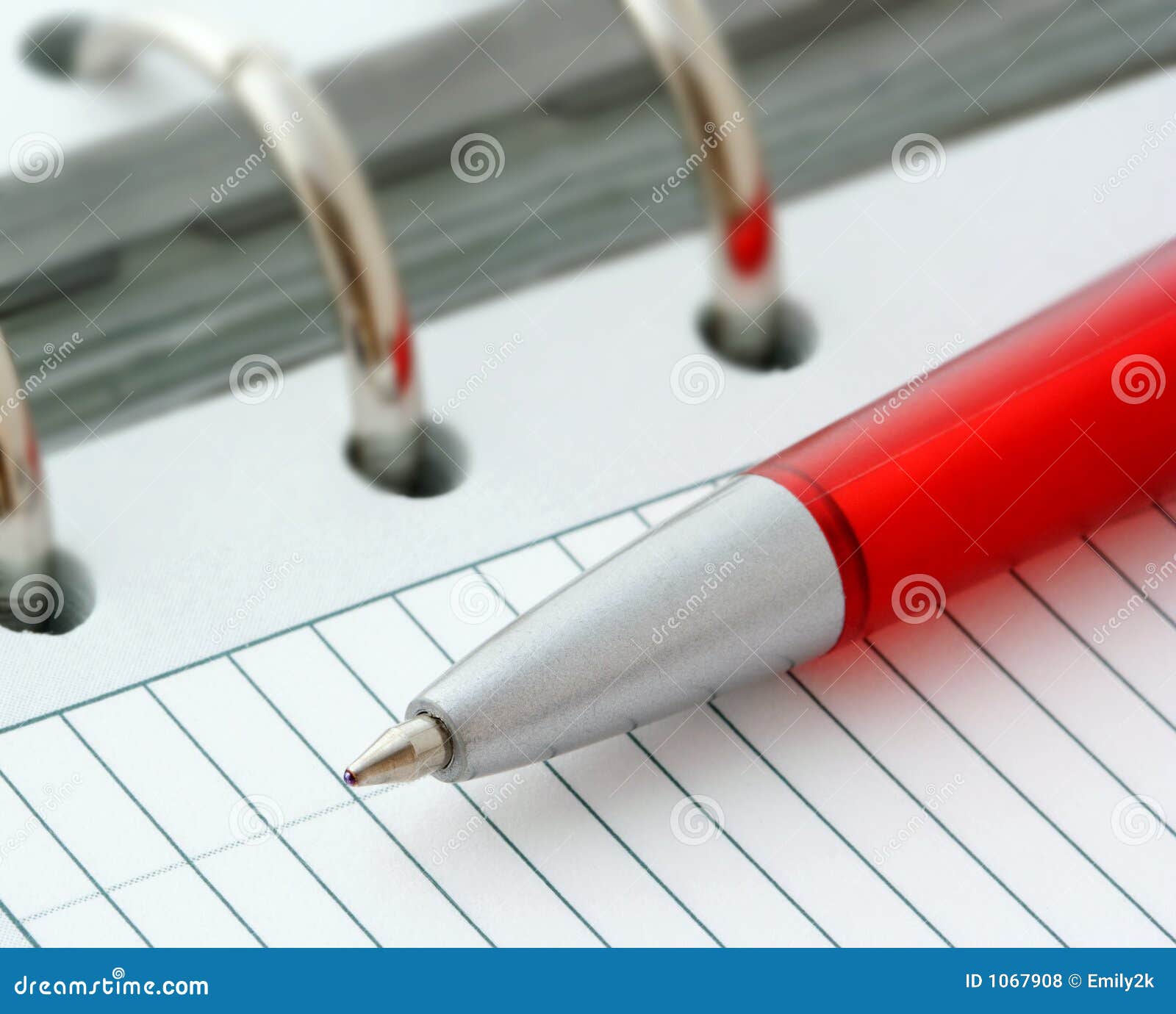 Ballpoint Pen on Notebook stock photo. Image of life, line - 1067908