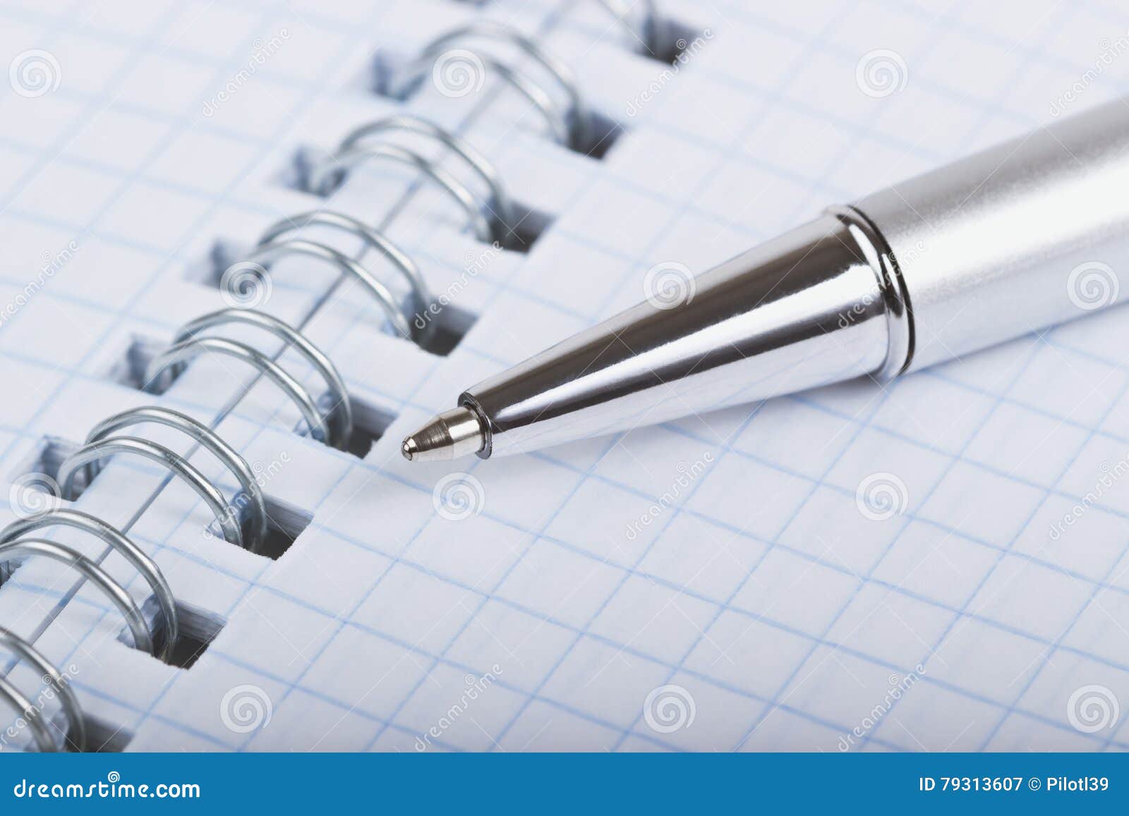 Ballpoint pen and notebook stock image. Image of document - 79313607