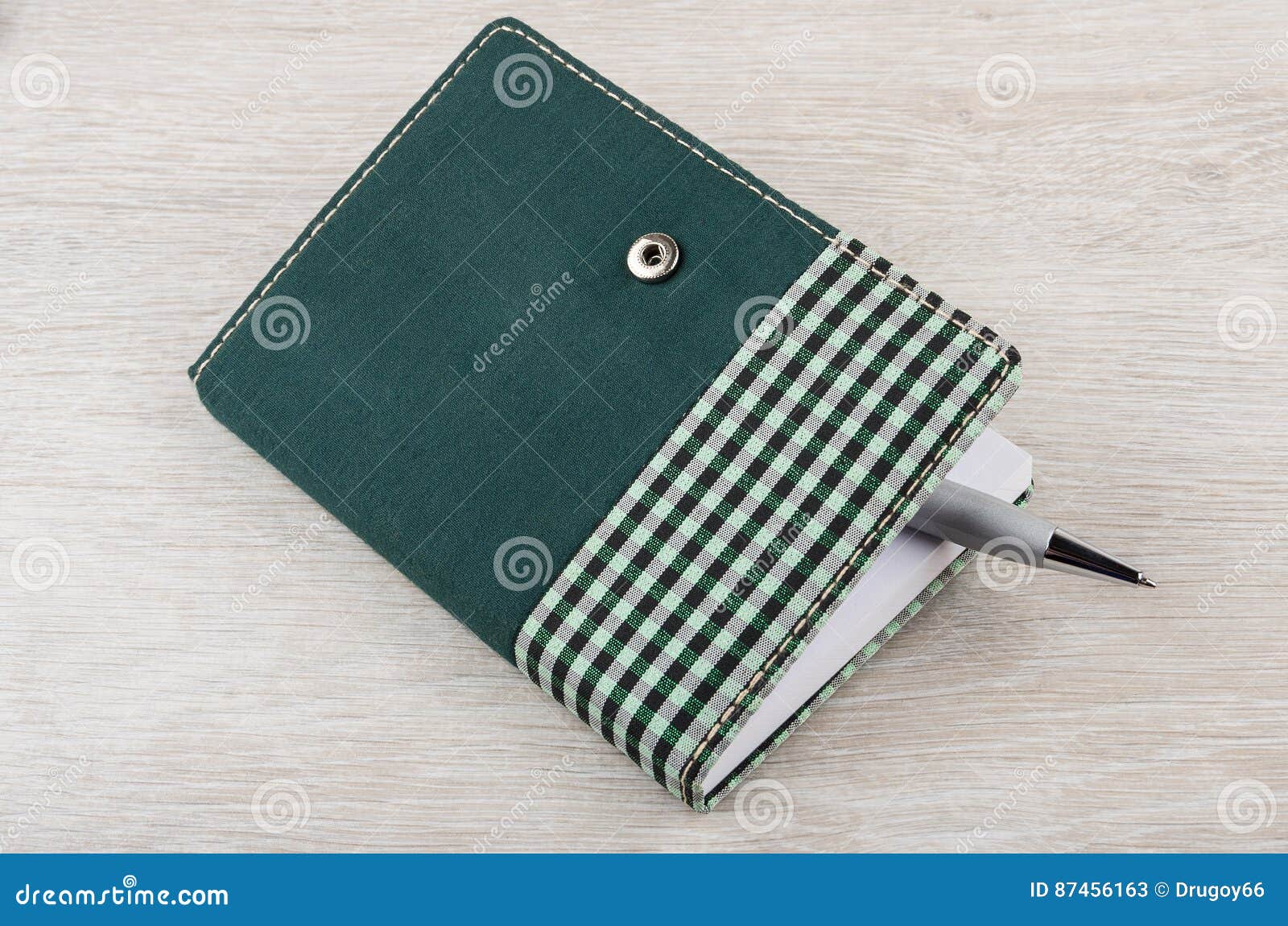 Ballpoint Pen Sticking Out of Closed Notepad Stock Image - Image of ...