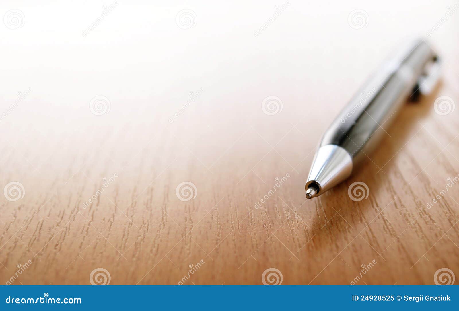 Ballpoint pen on a table stock image. Image of single - 24928525