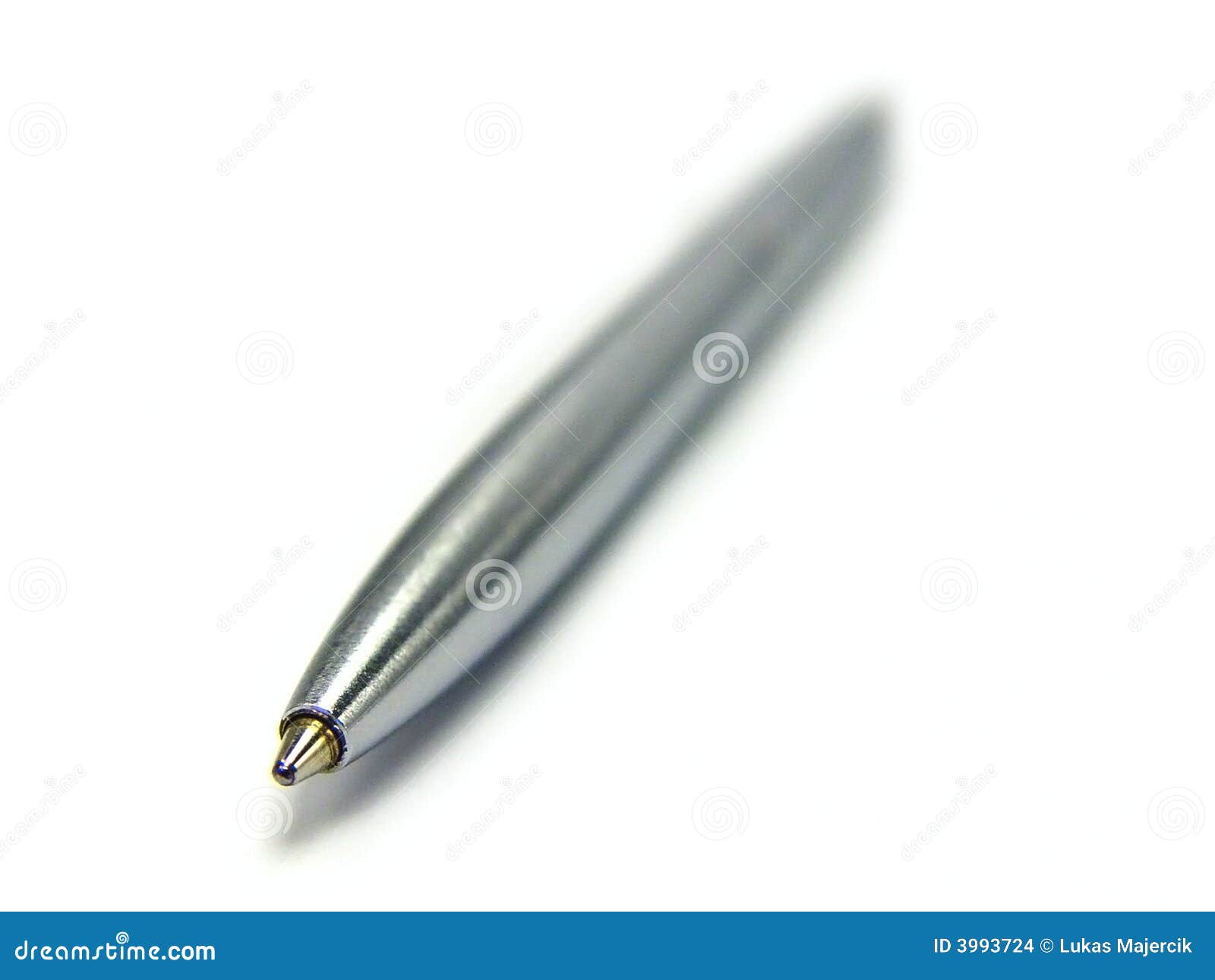 Ballpoint pen tip stock photo. Image of gold, finance - 3993724