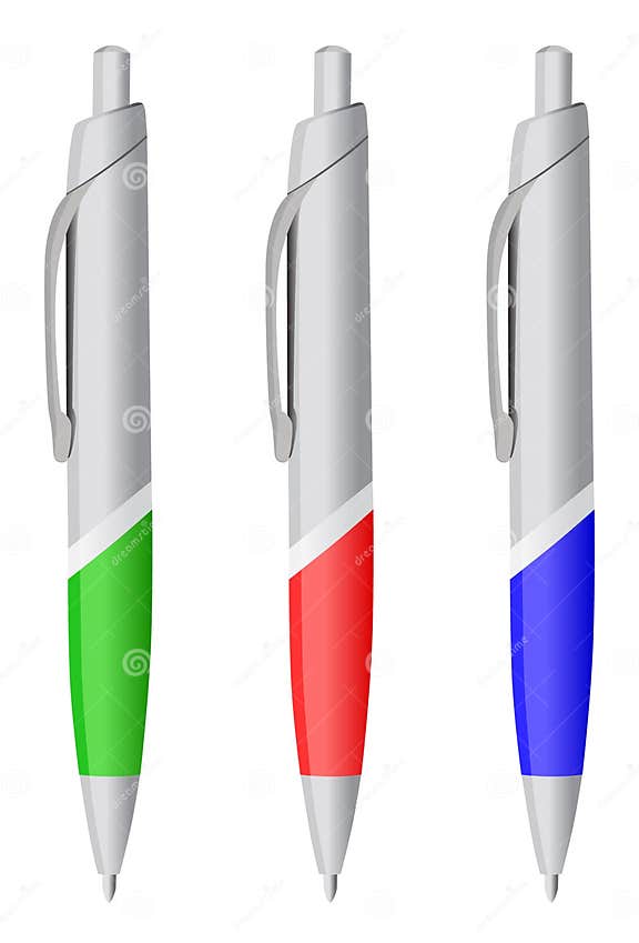 Ballpoint Pen Vector Illustration Stock Vector - Illustration of ...