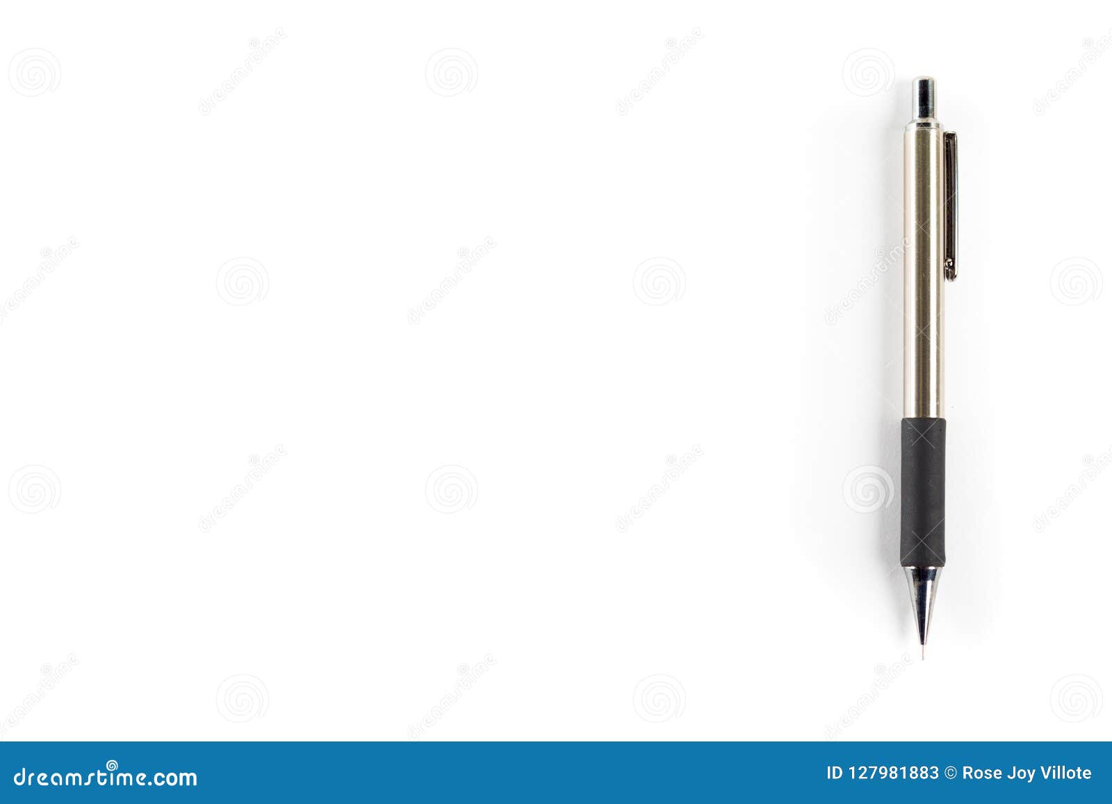 Ballpoint Pen in White Background Stock Image - Image of line, office ...