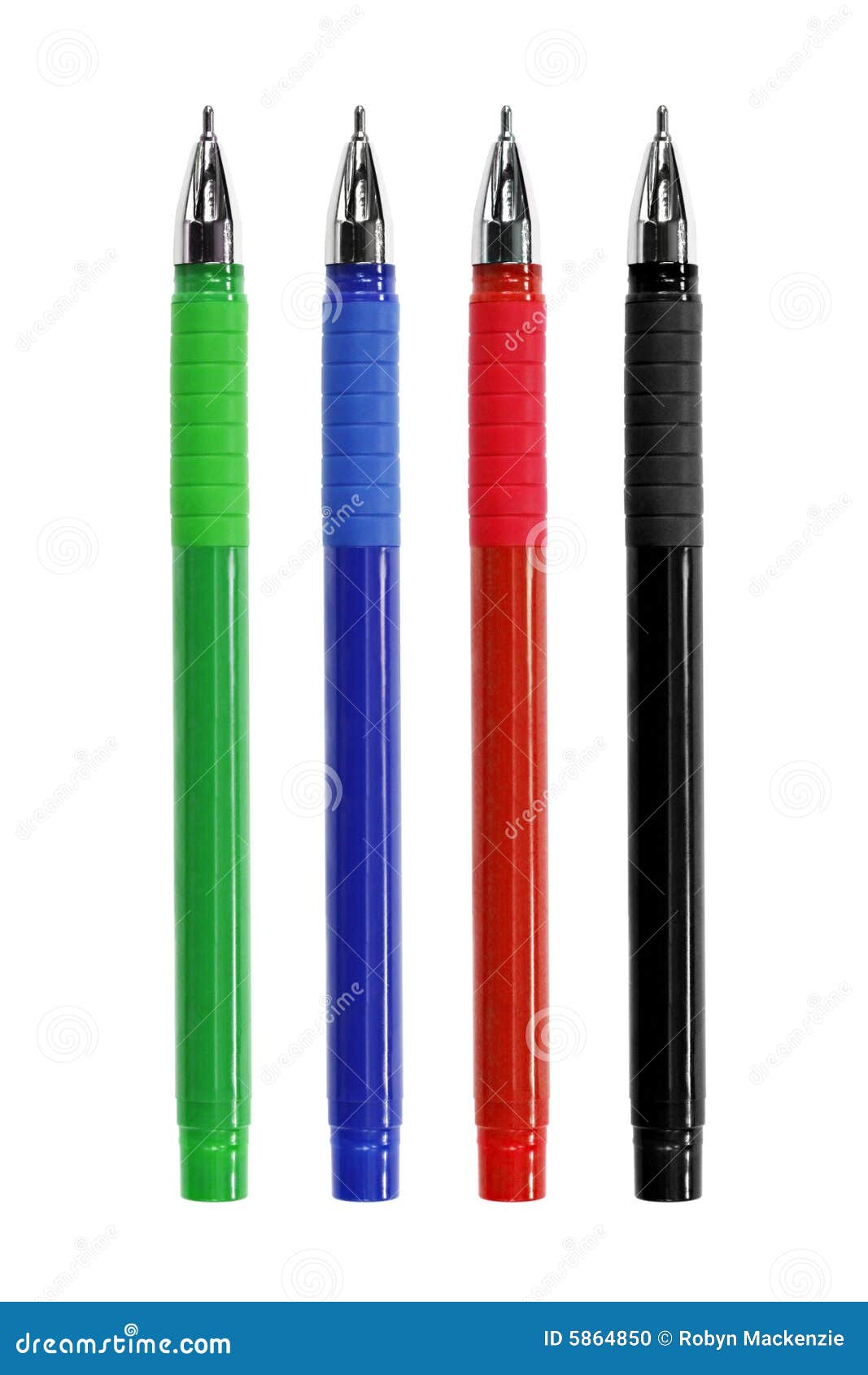 Ballpoint Pens stock photo. Image of variety, blue, group - 5864850