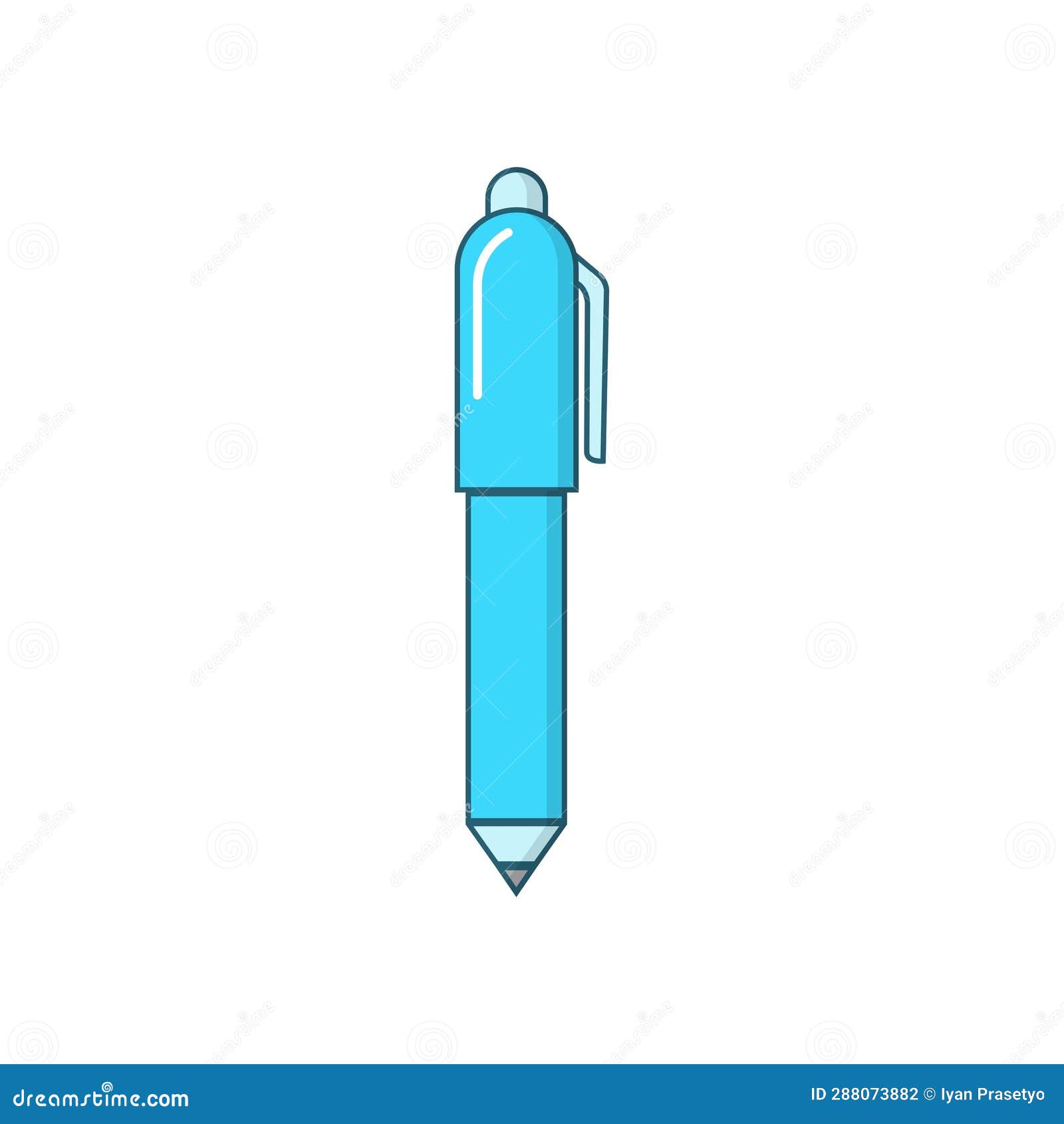 Ballpoint - Stationery Icon Vector Stock Vector - Illustration of ...