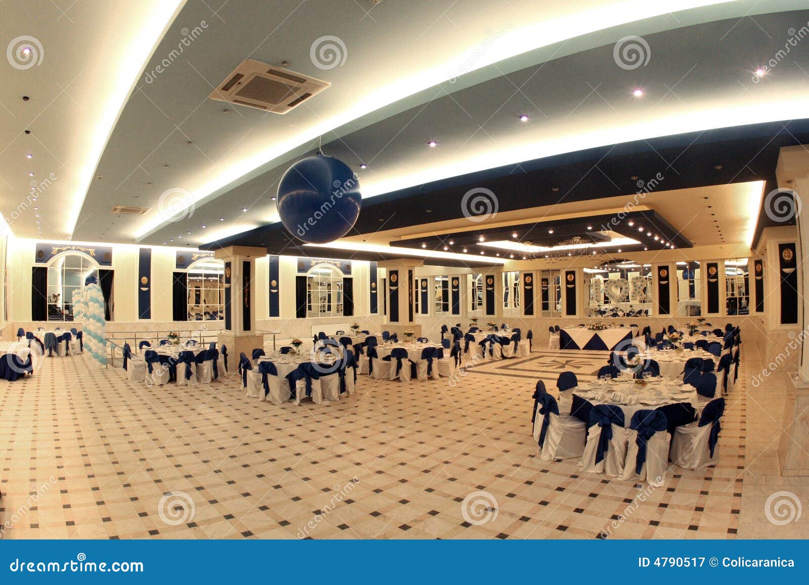 Ballroom stock image. Image of ceiling, table, light, carpeted - 4790517