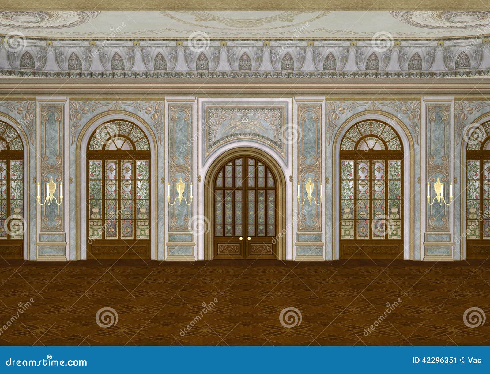 Ballroom stock illustration. Illustration of imperial - 42296351
