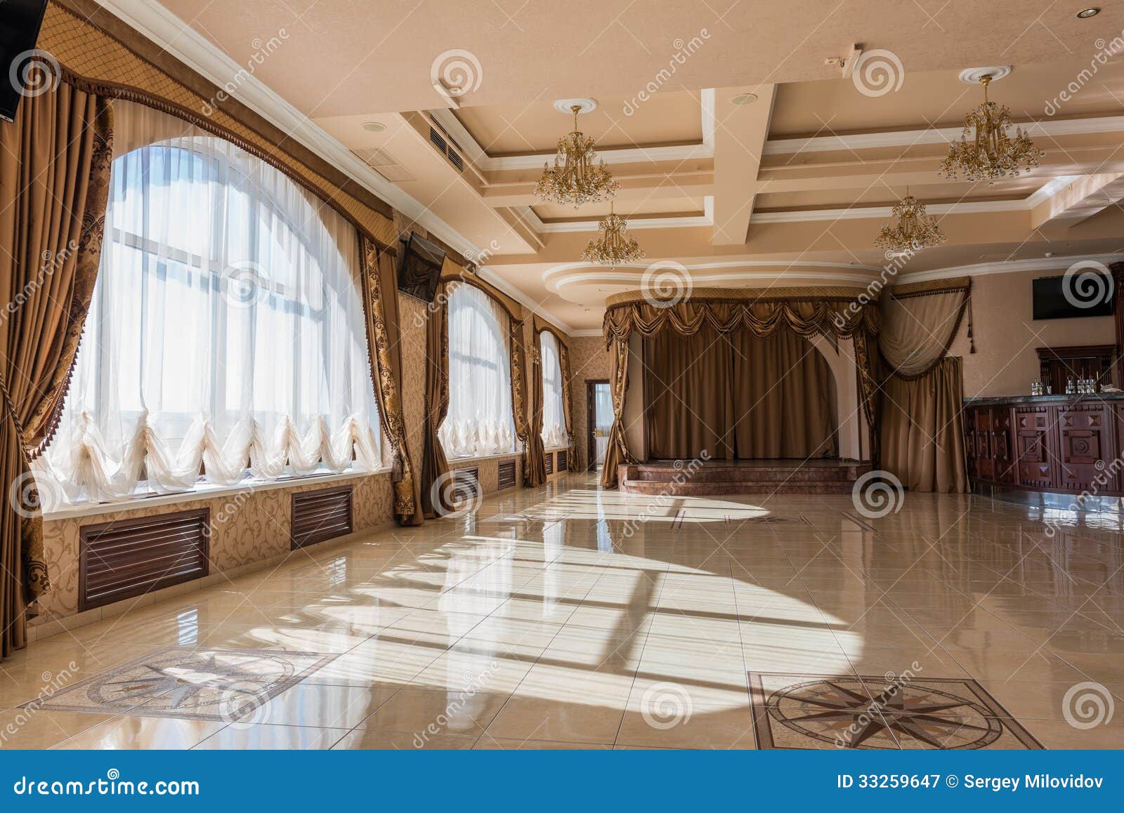 Ballroom interior stock image. Image of dance, shadow - 33259647