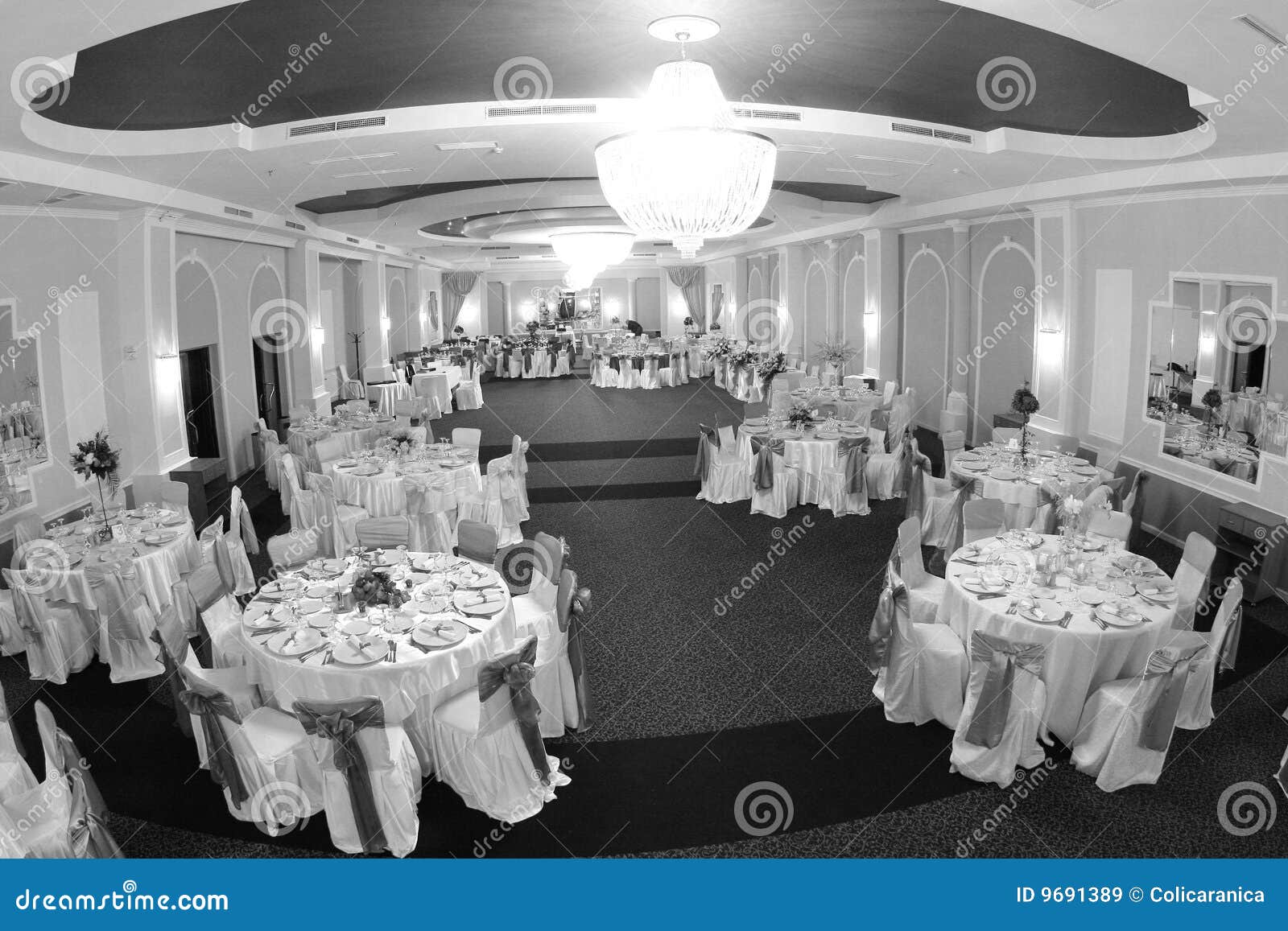 Ballroom tables stock image. Image of party, luxury, chair - 9691389