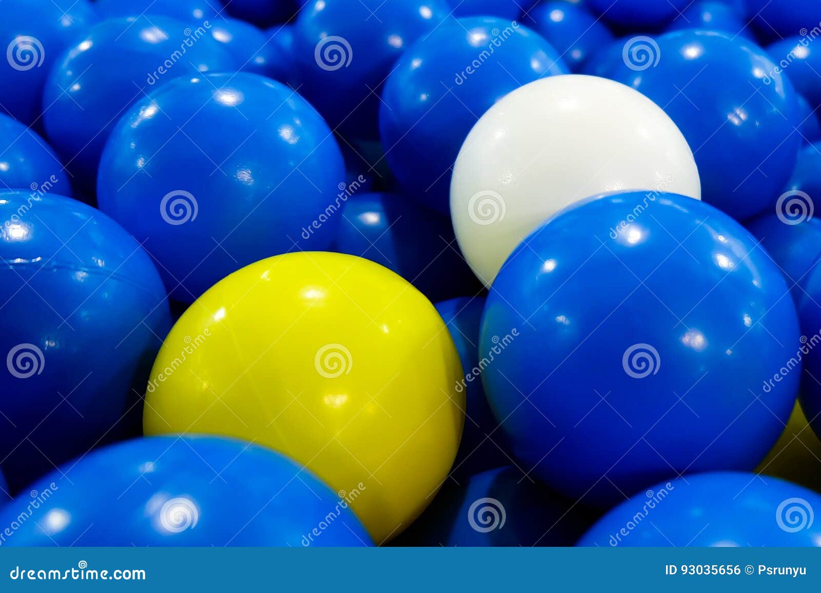 Balls in Ball House Play Ground for Kids Stock Photo - Image of little ...