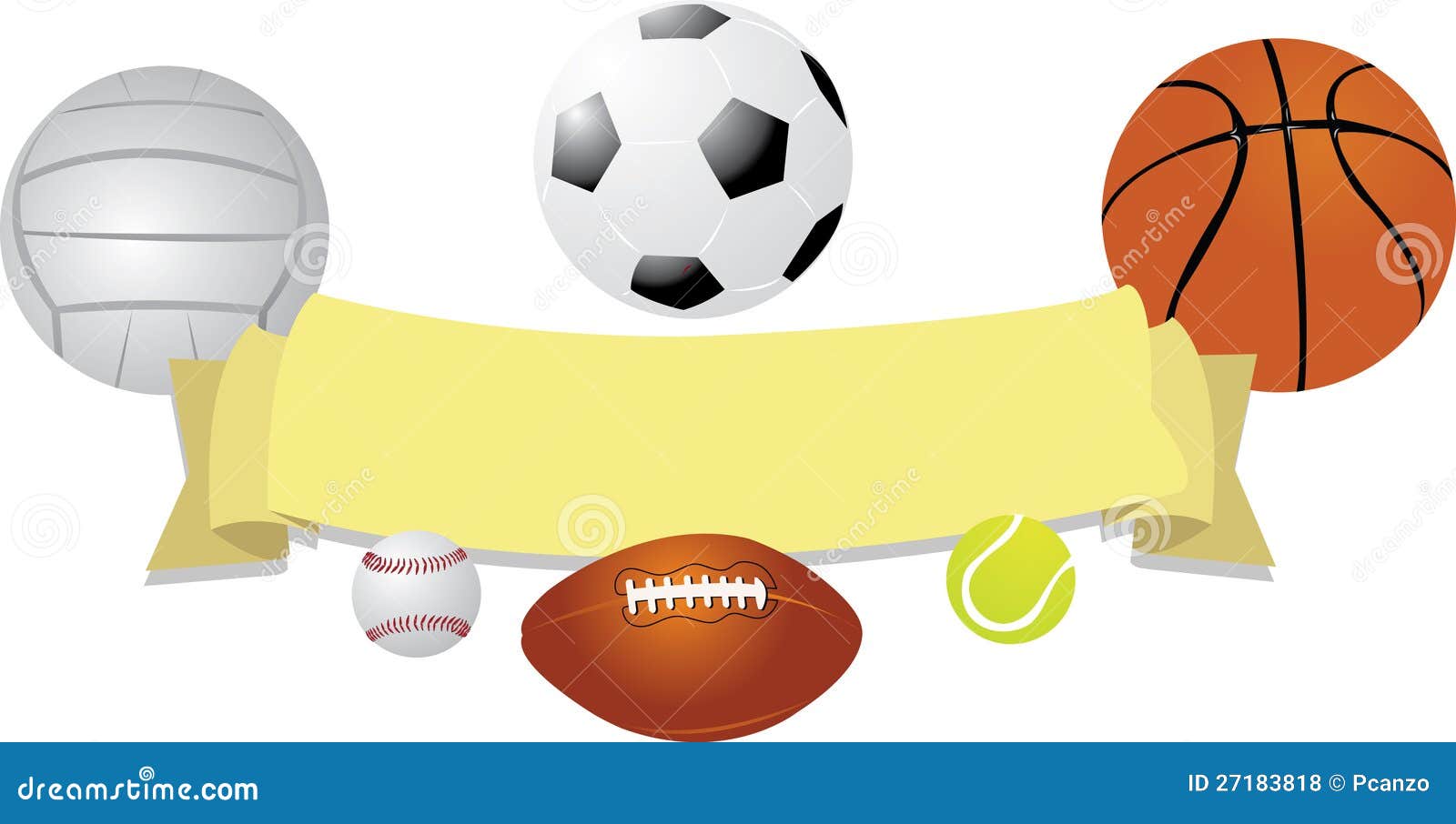Balls Banner stock vector. Illustration of tennis, sign - 27183818