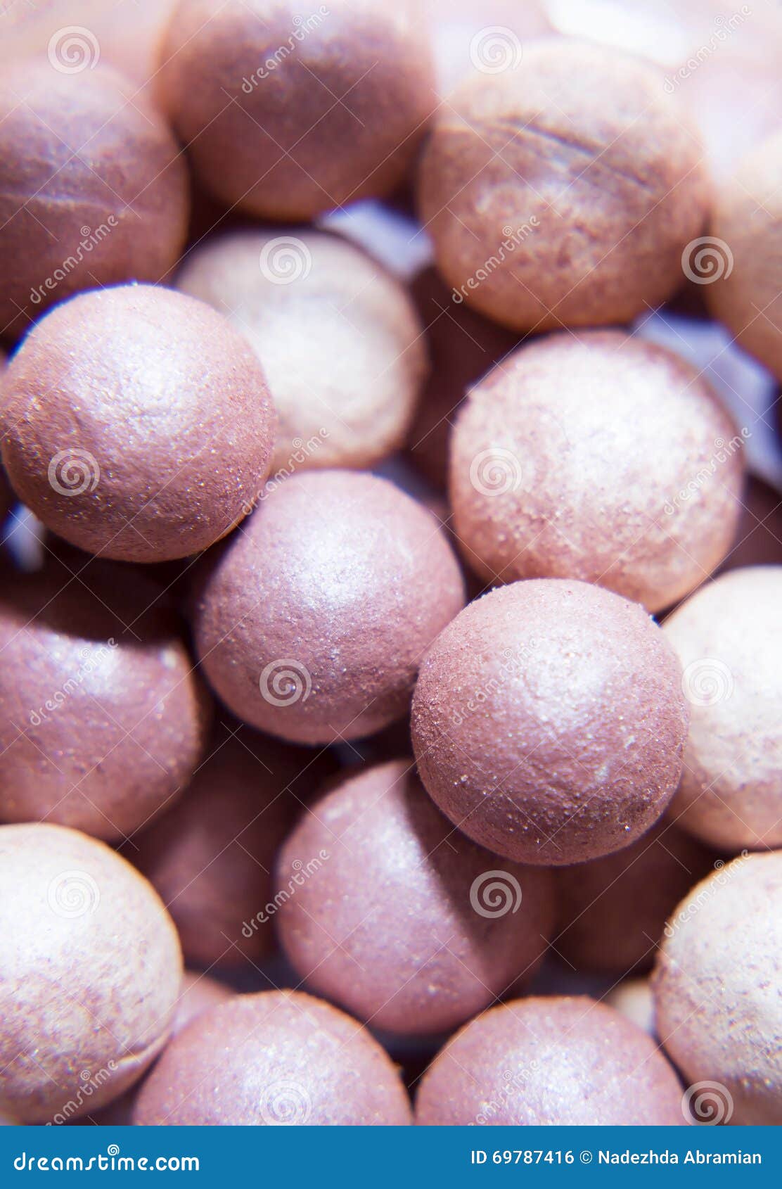 Balls of Blush Close-up, Makeup. Stock Photo - Image of rouge, female ...