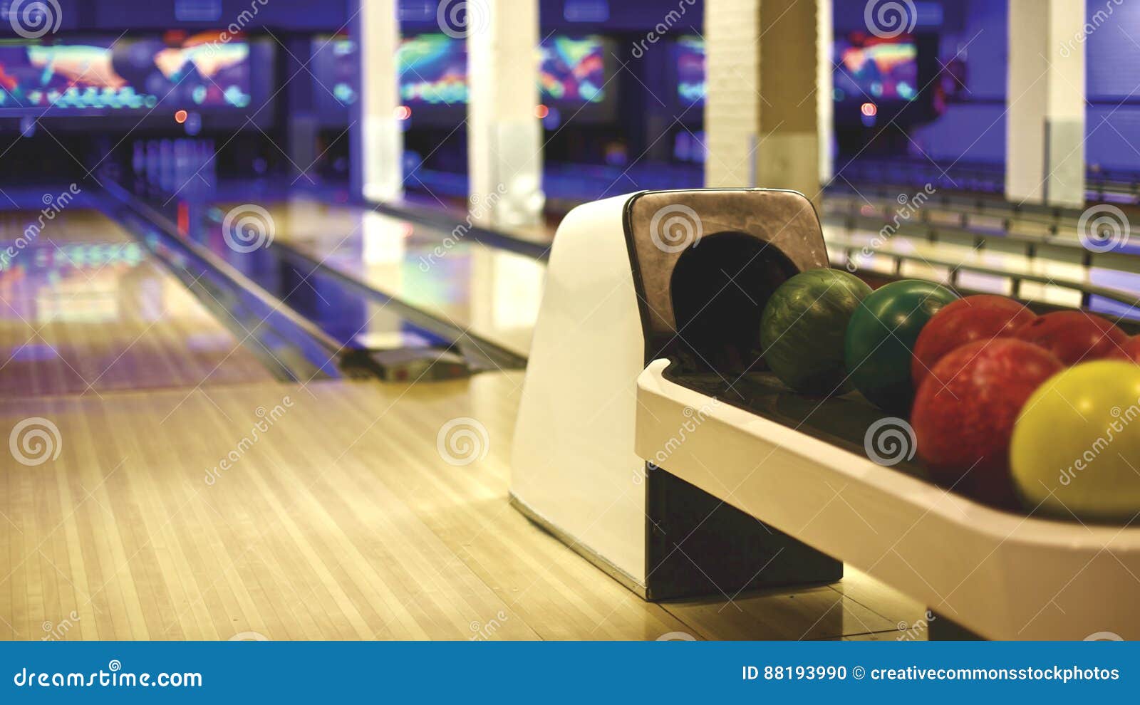 Balls In Bowling Alley Picture. Image: 88193990