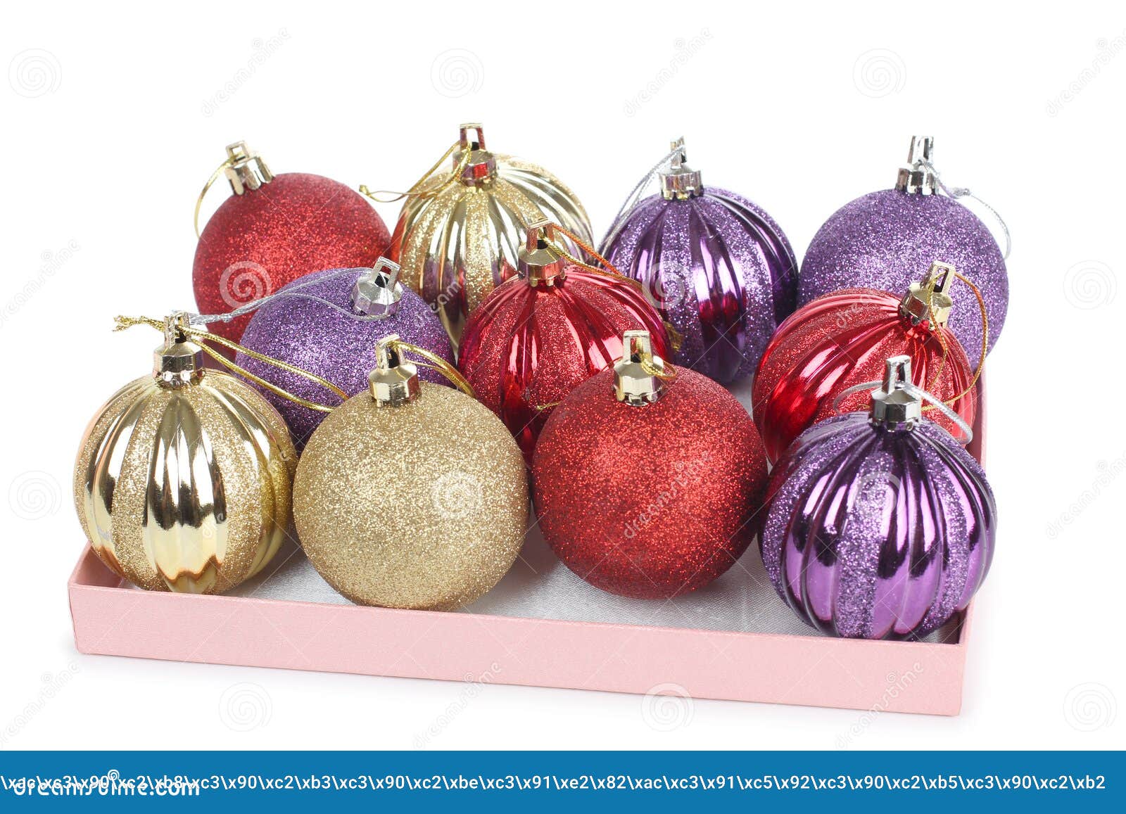 Balls in box stock photo. Image of decorate, glass, hanging - 21746298