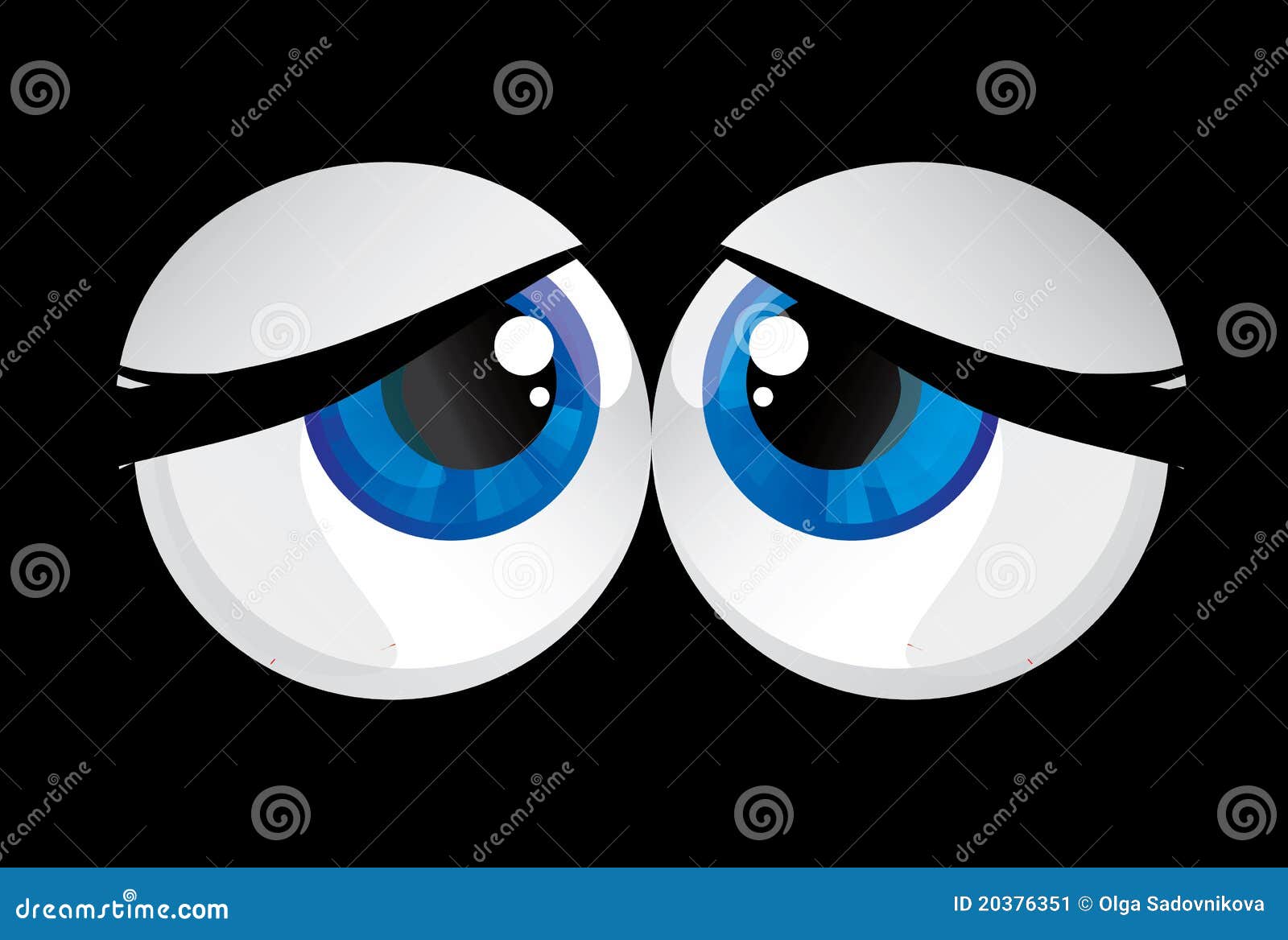 Balls bulging eyes stock vector. Illustration of prominent - 20376351