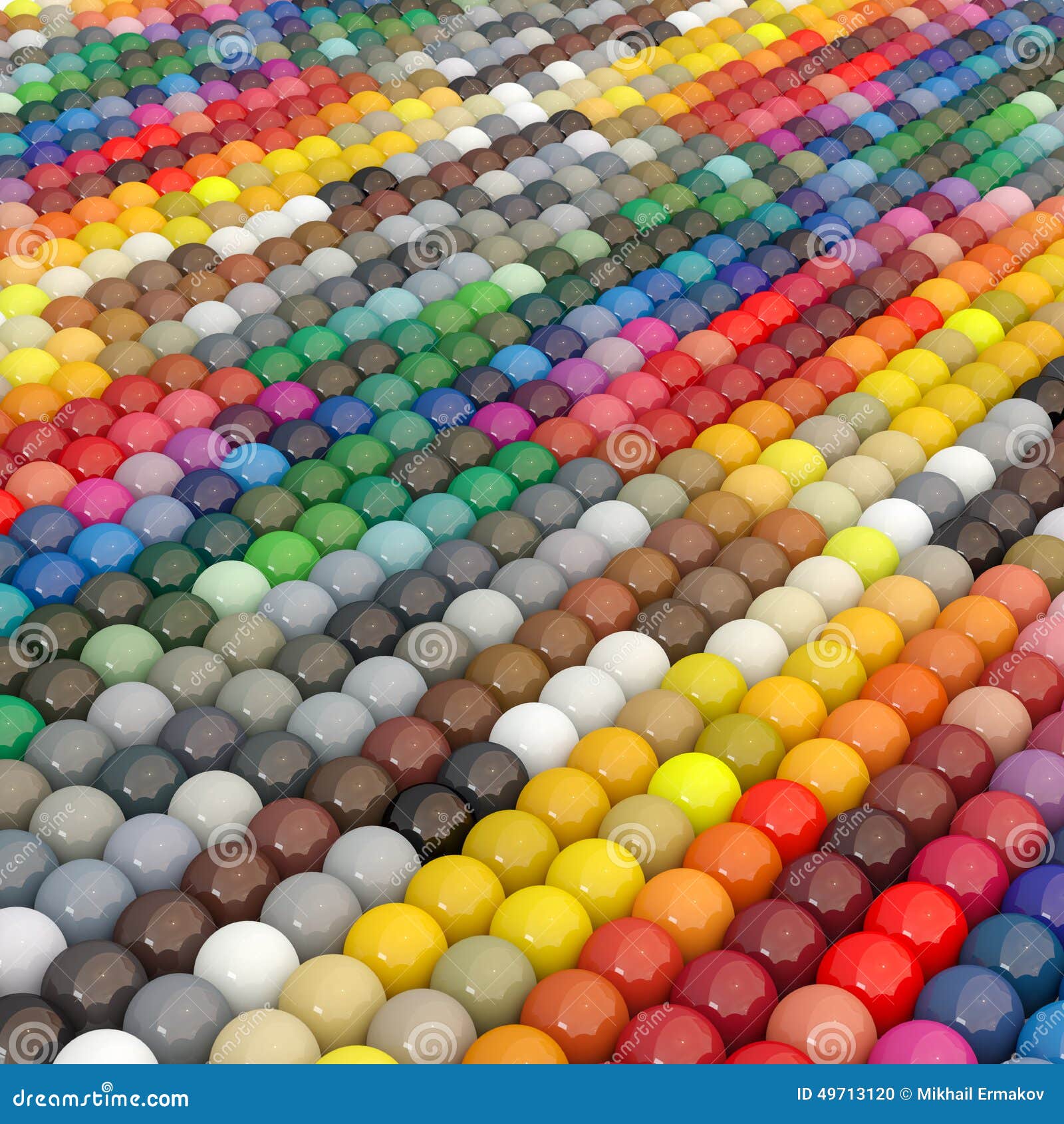 Balls-colors Under Catalogue RAL Stock Photo - Image of colour, paint ...
