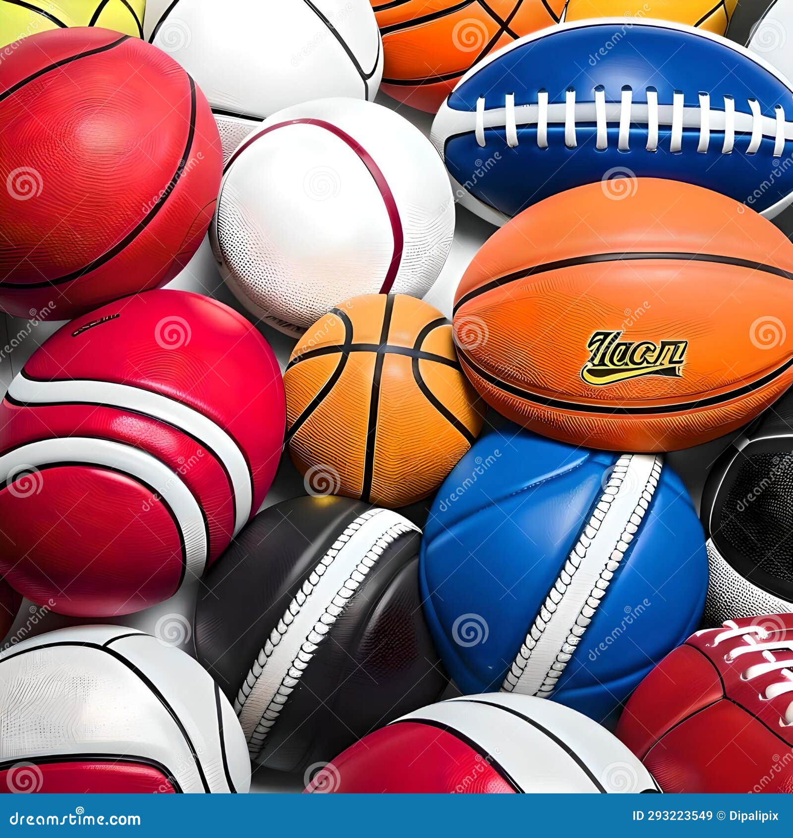 Balls of different sports stock illustration. Illustration of equipment ...