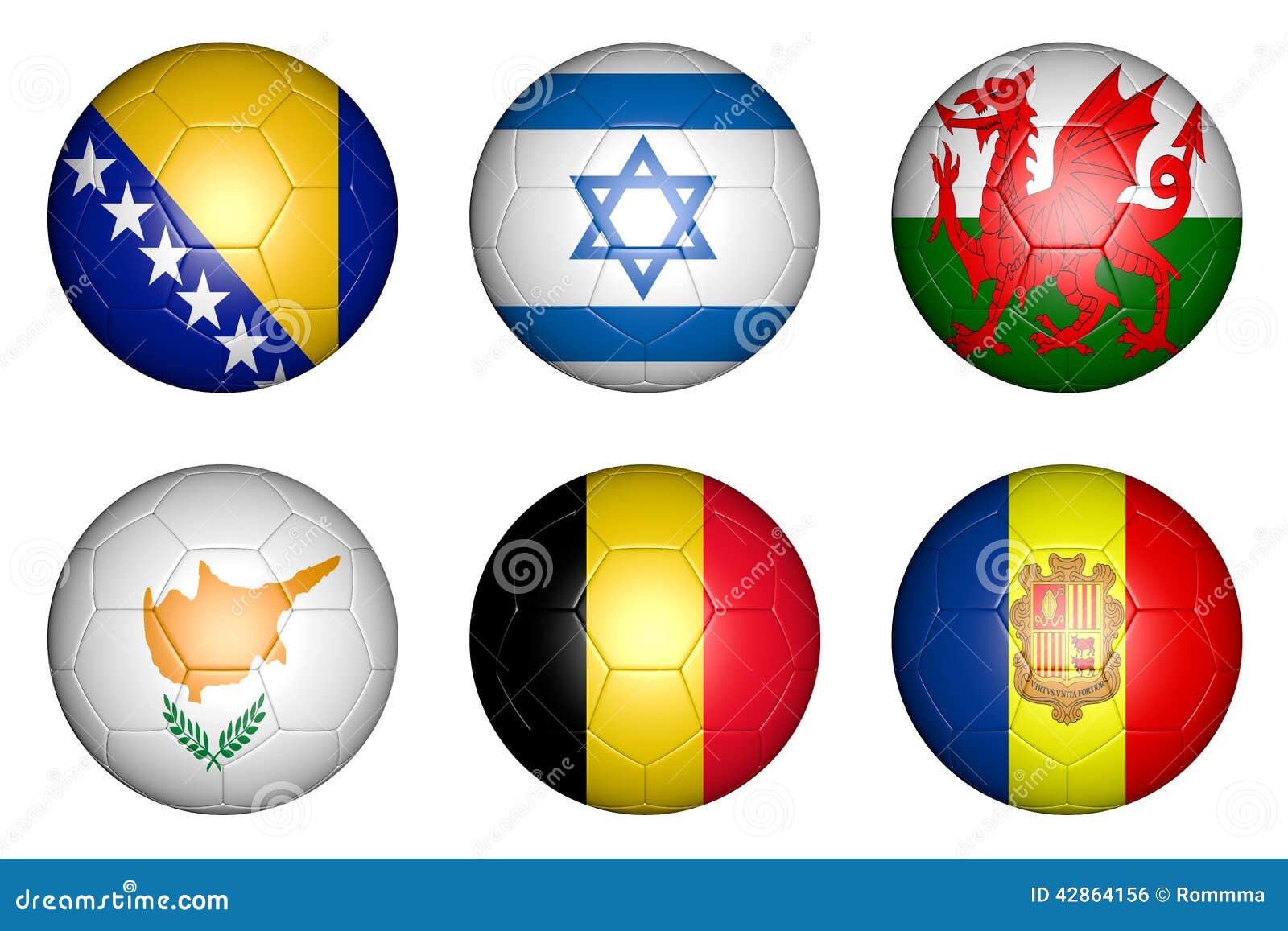 Balls with flags stock illustration. Illustration of championship ...