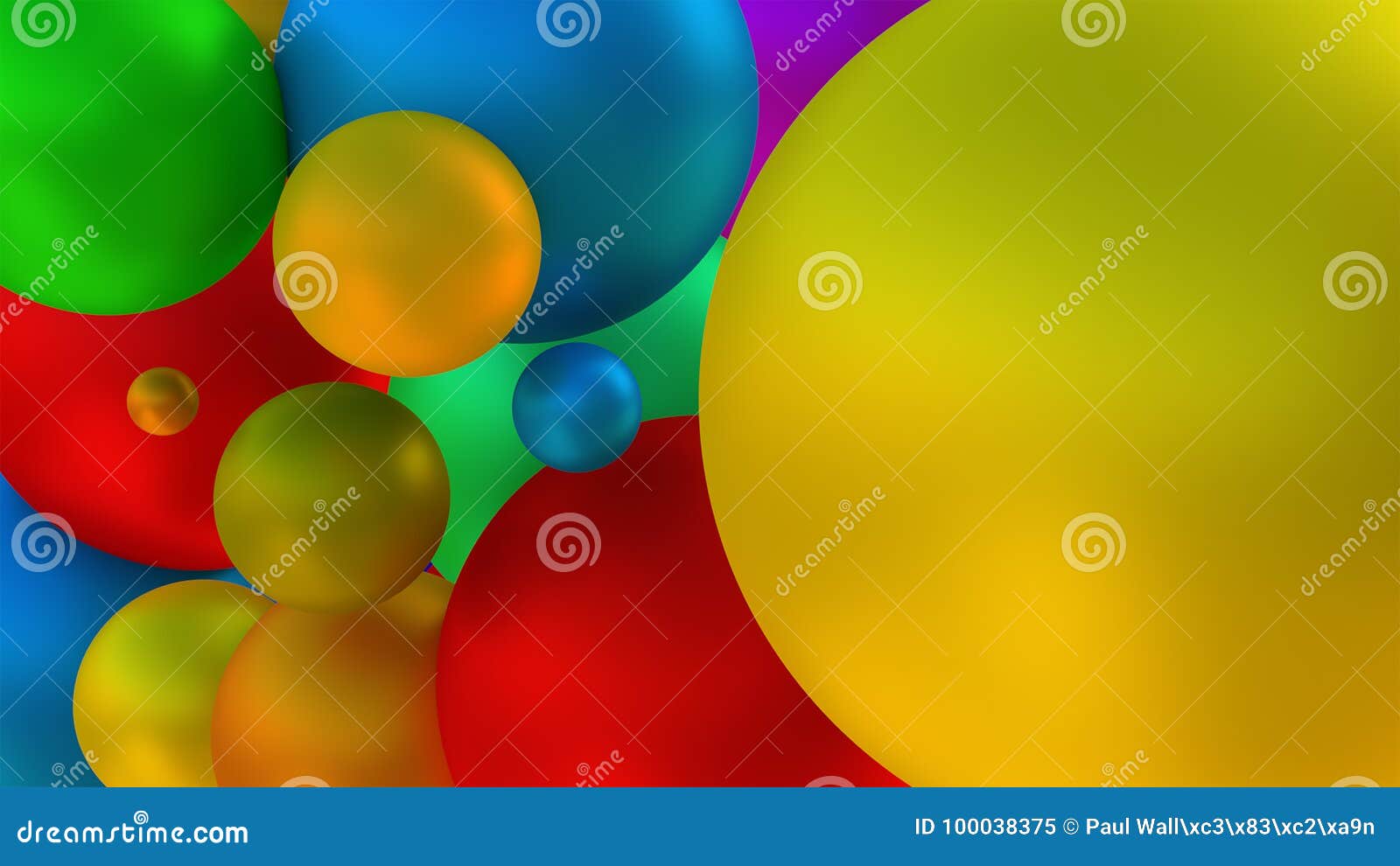 Shiny Looking Balls. 3d Rendering Stock Illustration - Illustration of ...