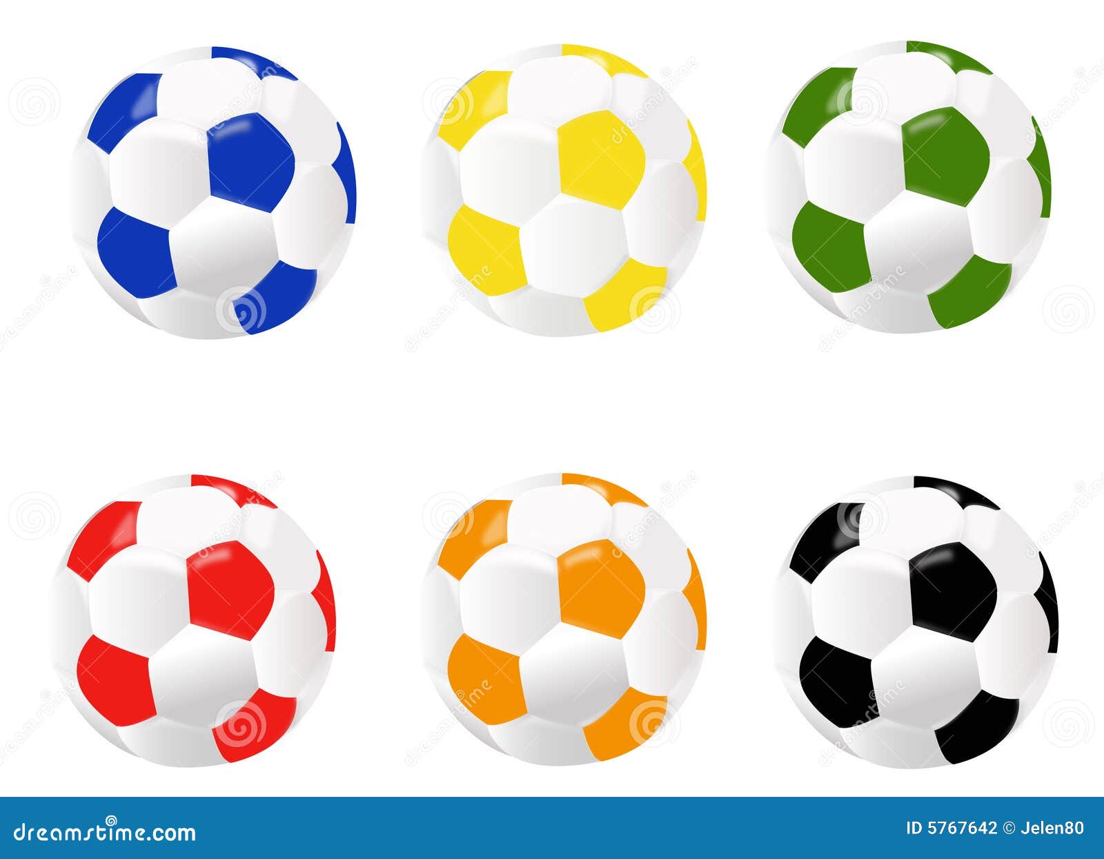 Balls for football stock illustration. Illustration of hobbies - 5767642