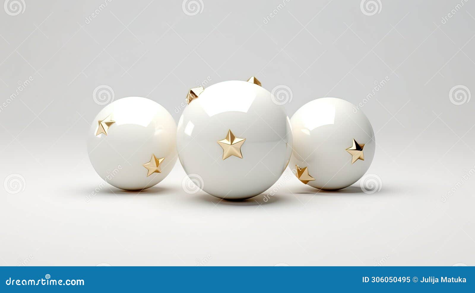 Balls in the Form of Stars Forming Shine on a White Background Stock ...