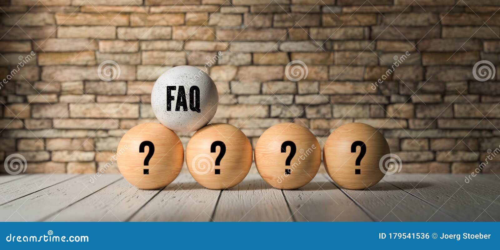 Balls with Questionmarks and Text FAQ Stock Photo - Image of contact ...