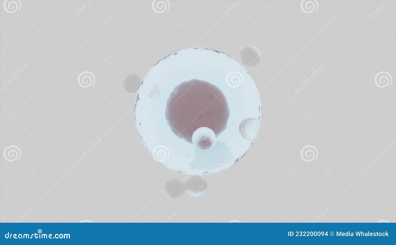Balls Randomly Move Around Sphere. Design Stock Illustration ...