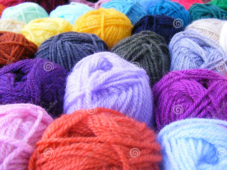 Balls of wool stock image. Image of blowing, glass, dried - 21375447