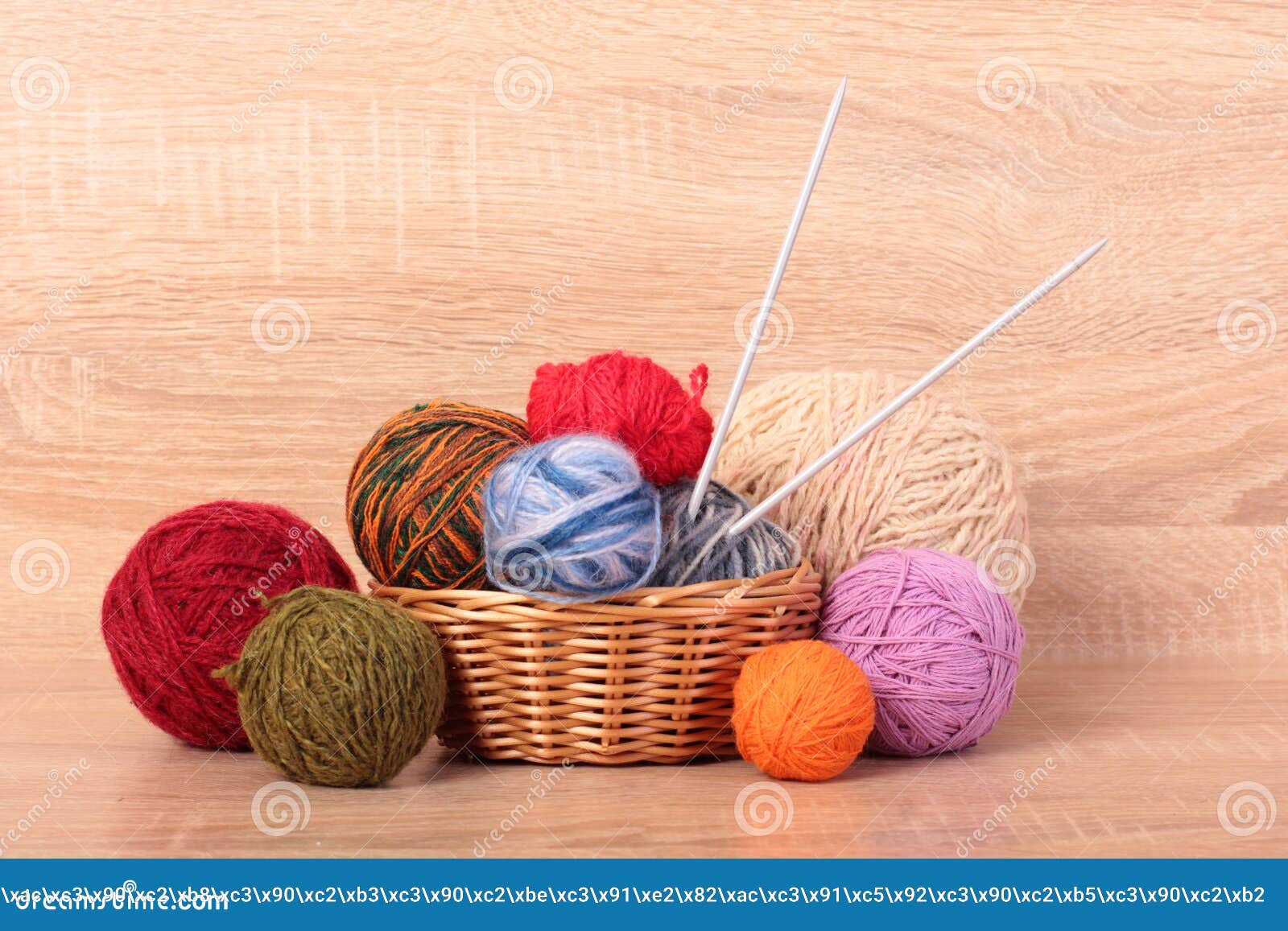 Balls of wool five stock image. Image of accessory, textile - 200877923