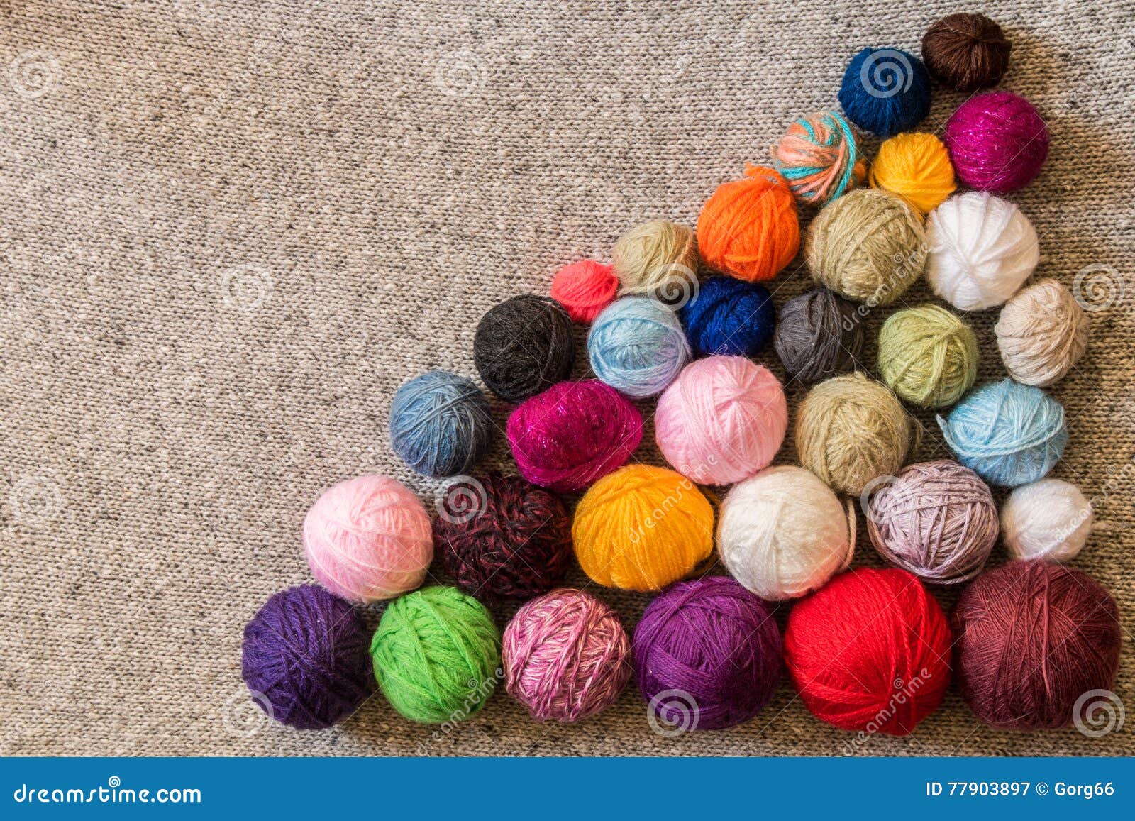 Balls of wool stock image. Image of string, closeup, balls - 77903897