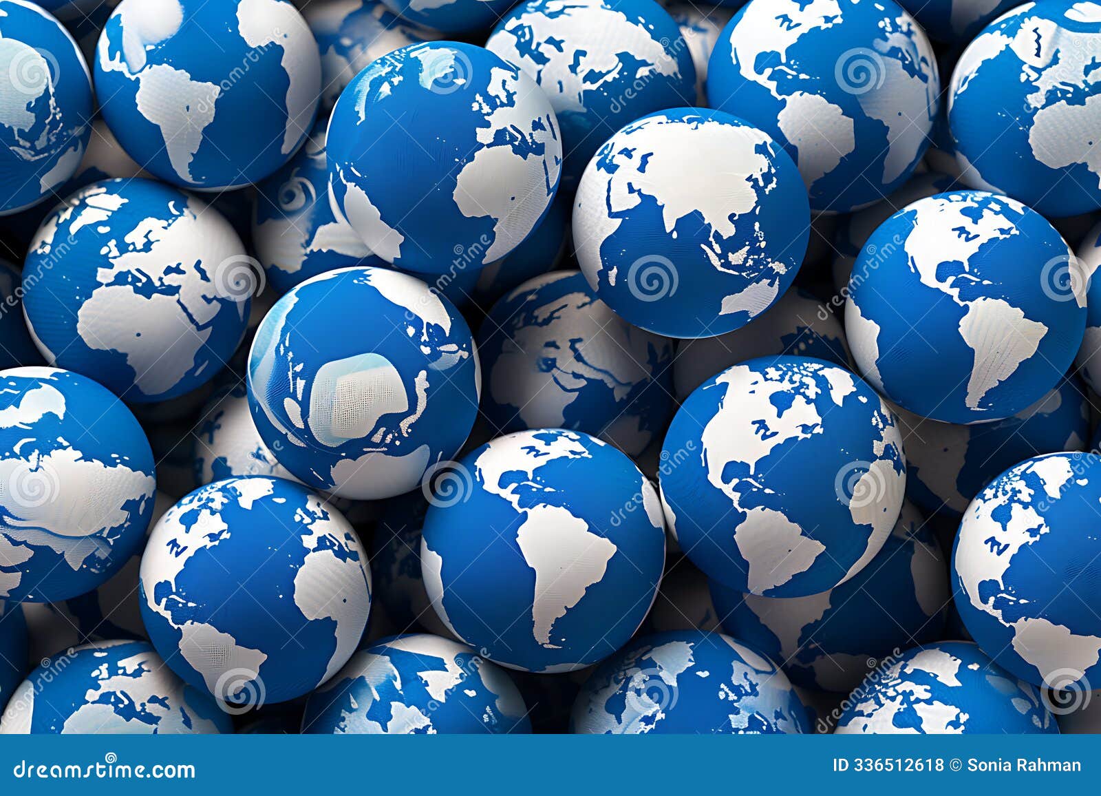 Balls with a world map stock illustration. Illustration of design ...