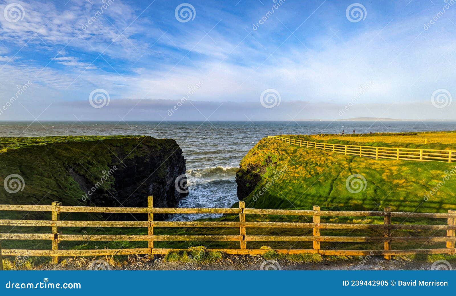 Ballybunion Cliff walk stock image. Image of atlantic - 239442905