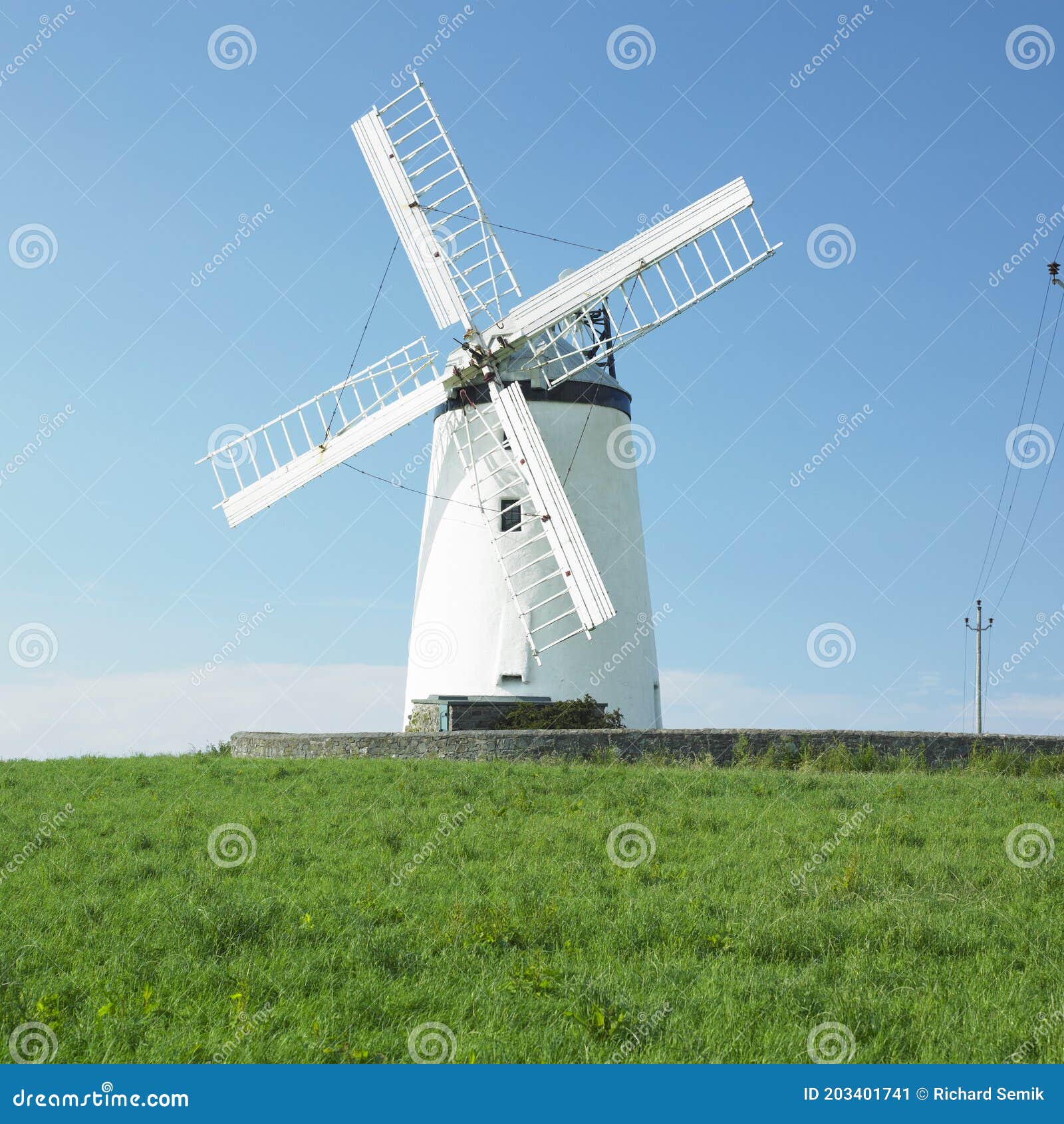 Ballycopeland Windmill in Northern Ireland Stock Image - Image of ...