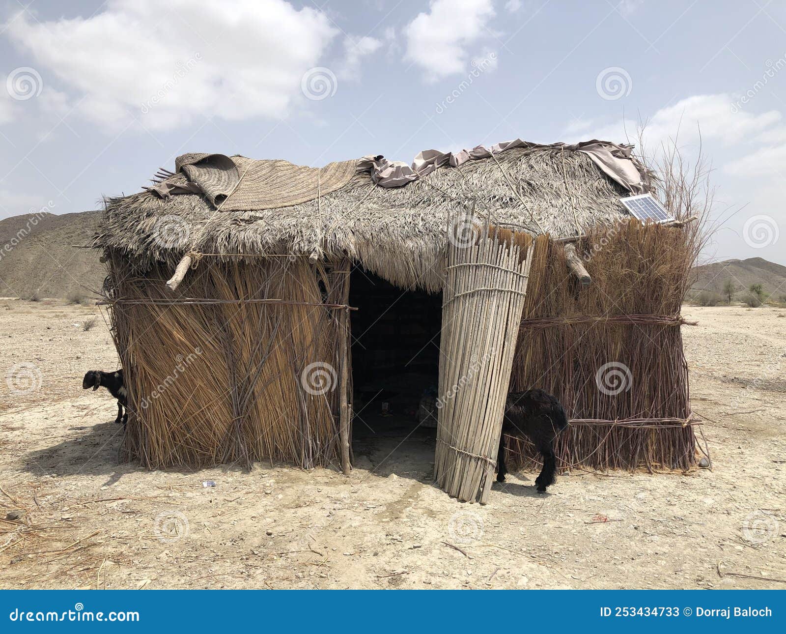 Balochi hut stock image. Image of land, wooden, balochistan - 253434733