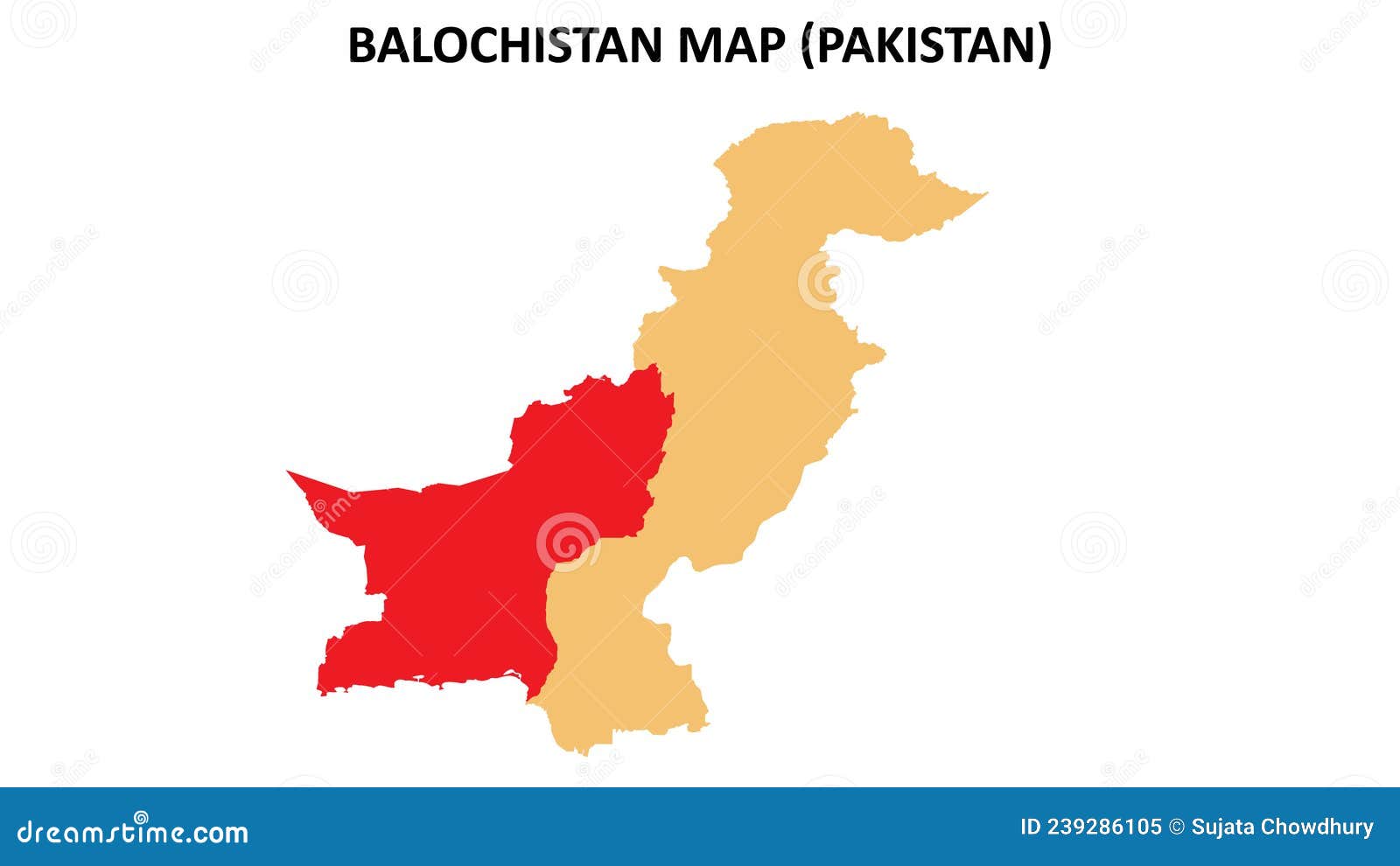 Balochistan Map Highlighted on Pakistan Map. Balochistan Map on ...