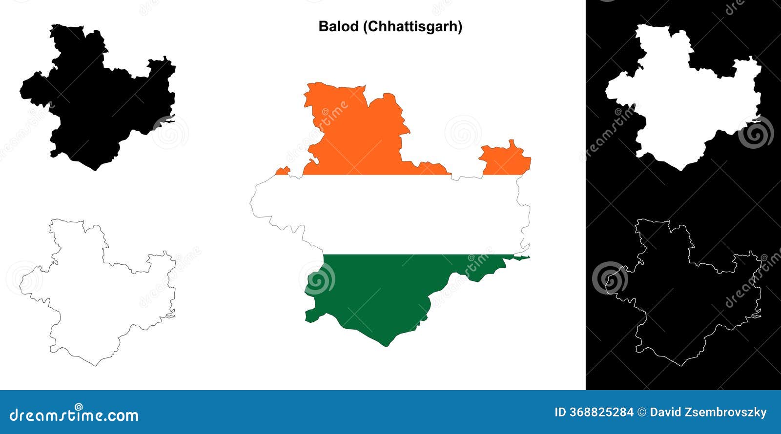 Balod District Chhattisgarh State, Durg Division, Republic Of India Map ...