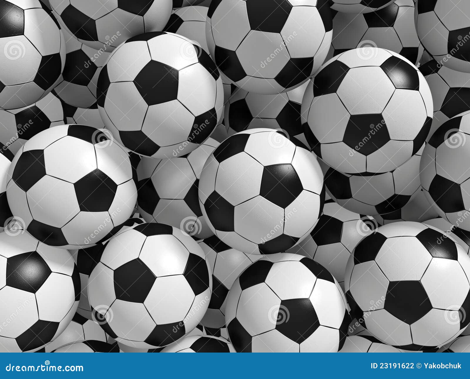 Balones De Fútbol Fotografía de archivo - Imagen: 23191622