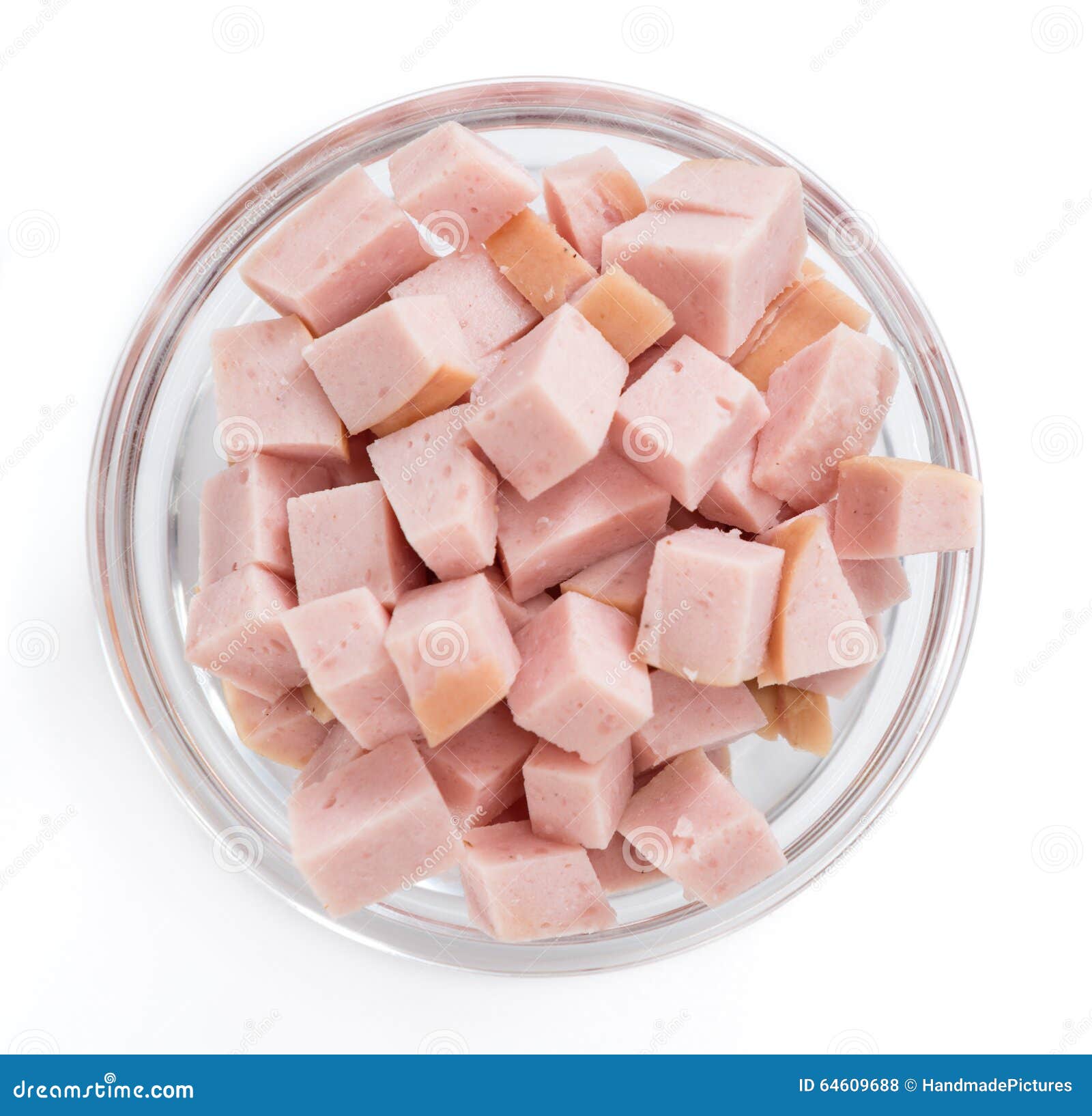 Baloney isolated on white stock photo. Image of pork - 64609688