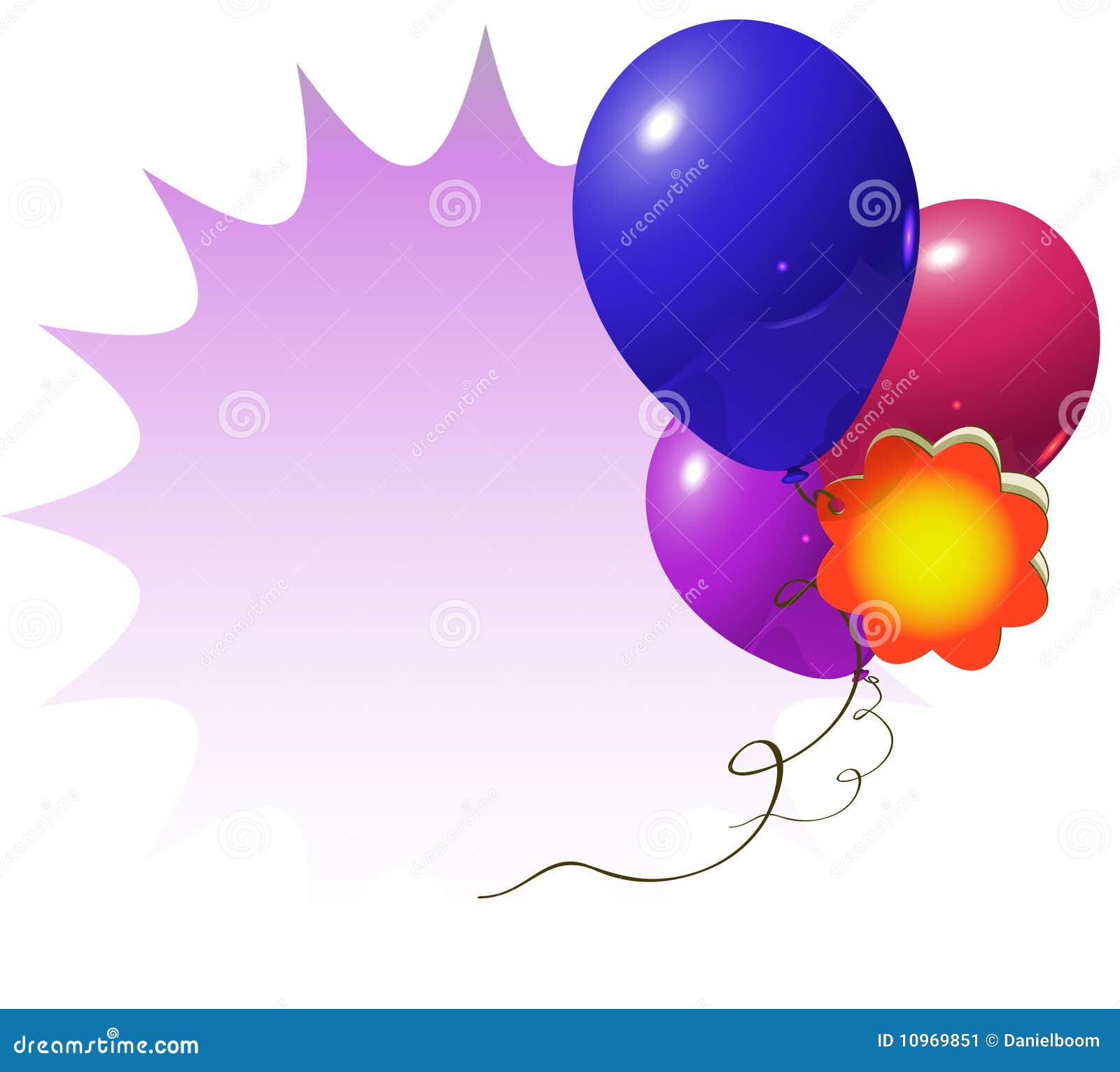 Baloon advertise sign stock vector. Illustration of bargain - 10969851
