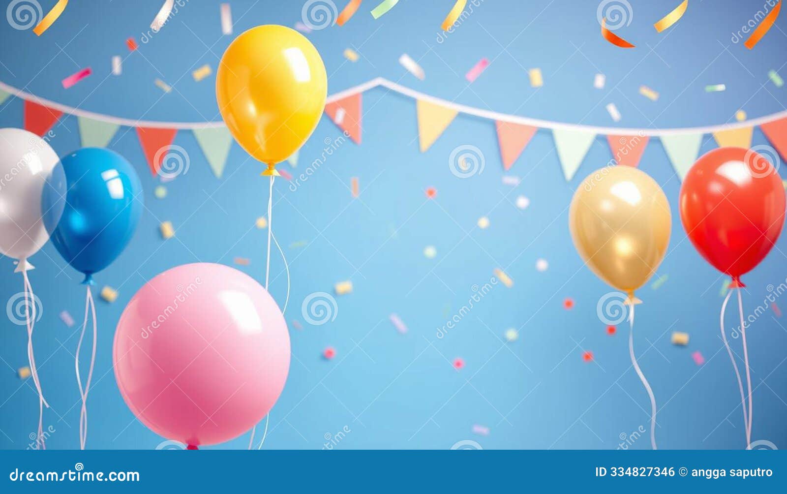 Baloon Background Beautiful Colorful Image Illustration Stock ...