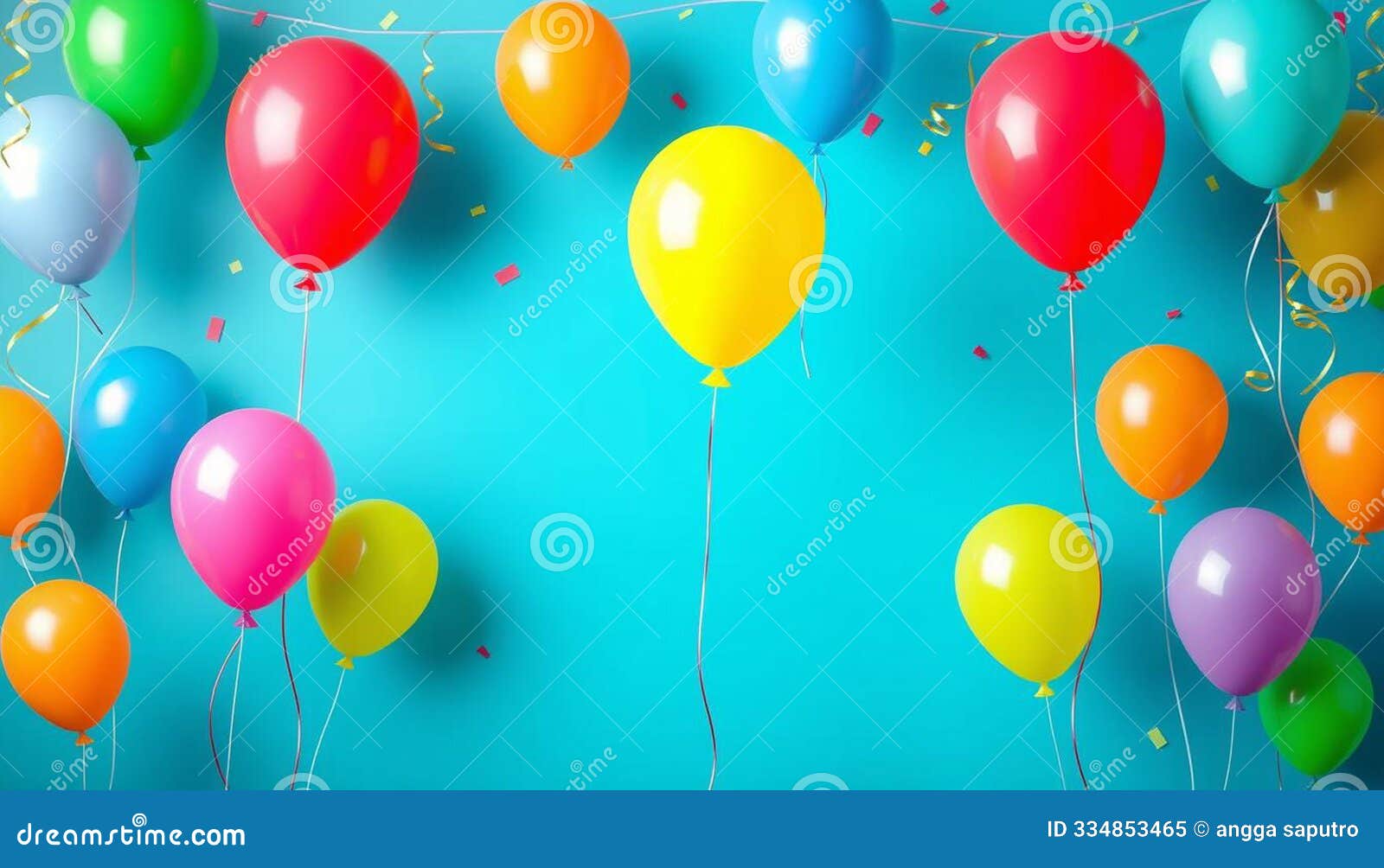 Baloon Background Beautiful Colorful Image Illustration Stock Image ...