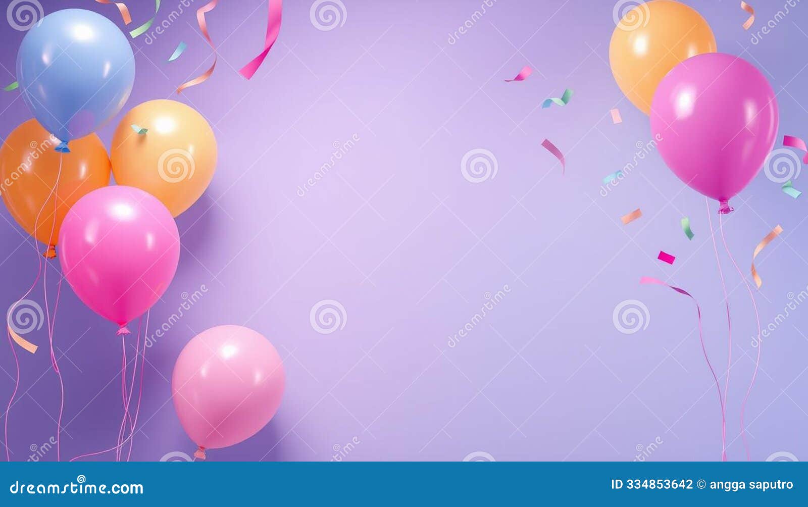 Baloon Background Beautiful Colorful Image Illustration Stock ...