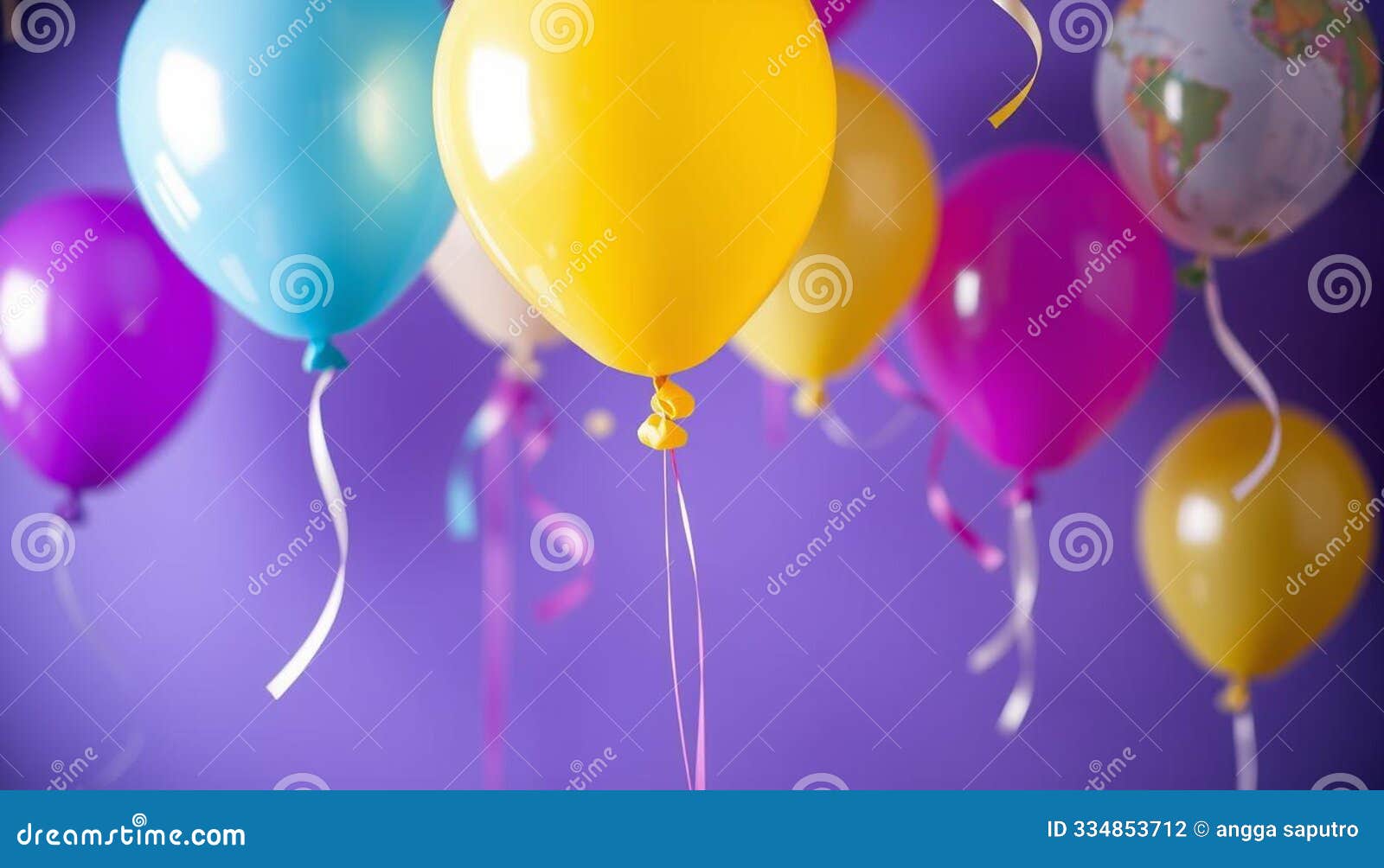 Baloon Background Beautiful Colorful Image Illustration Stock ...
